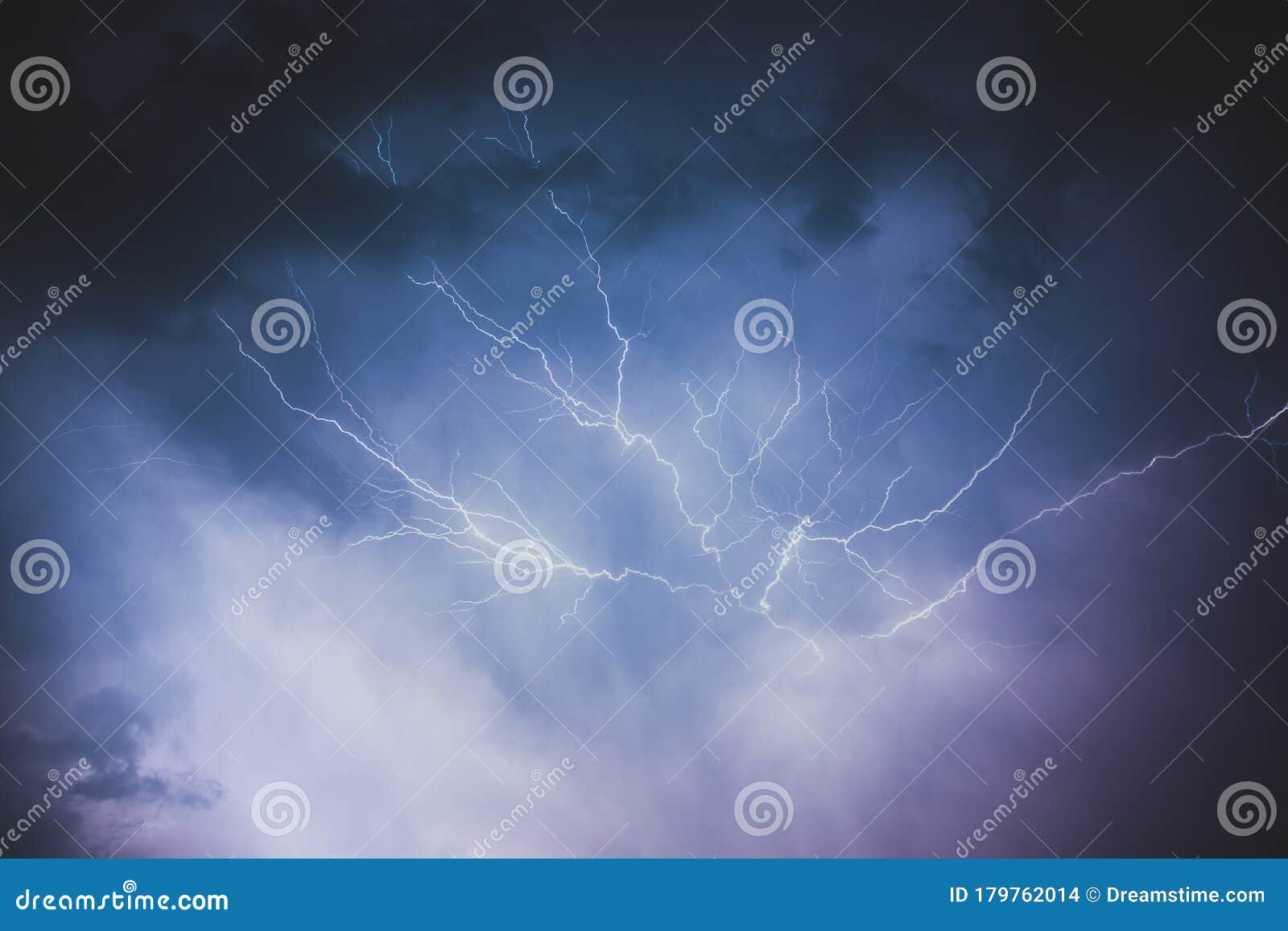 Big Lightning at Thunderstorm Stock Photo - Image of nightnthunderbold ...