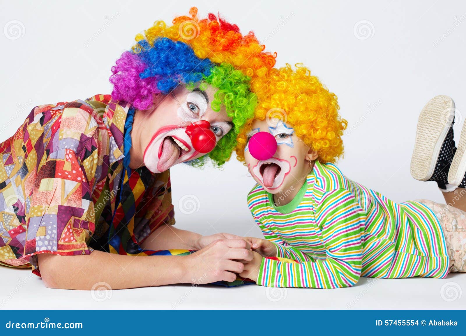 Funny Clowns At The Party Stock Photography | CartoonDealer.com #62063000