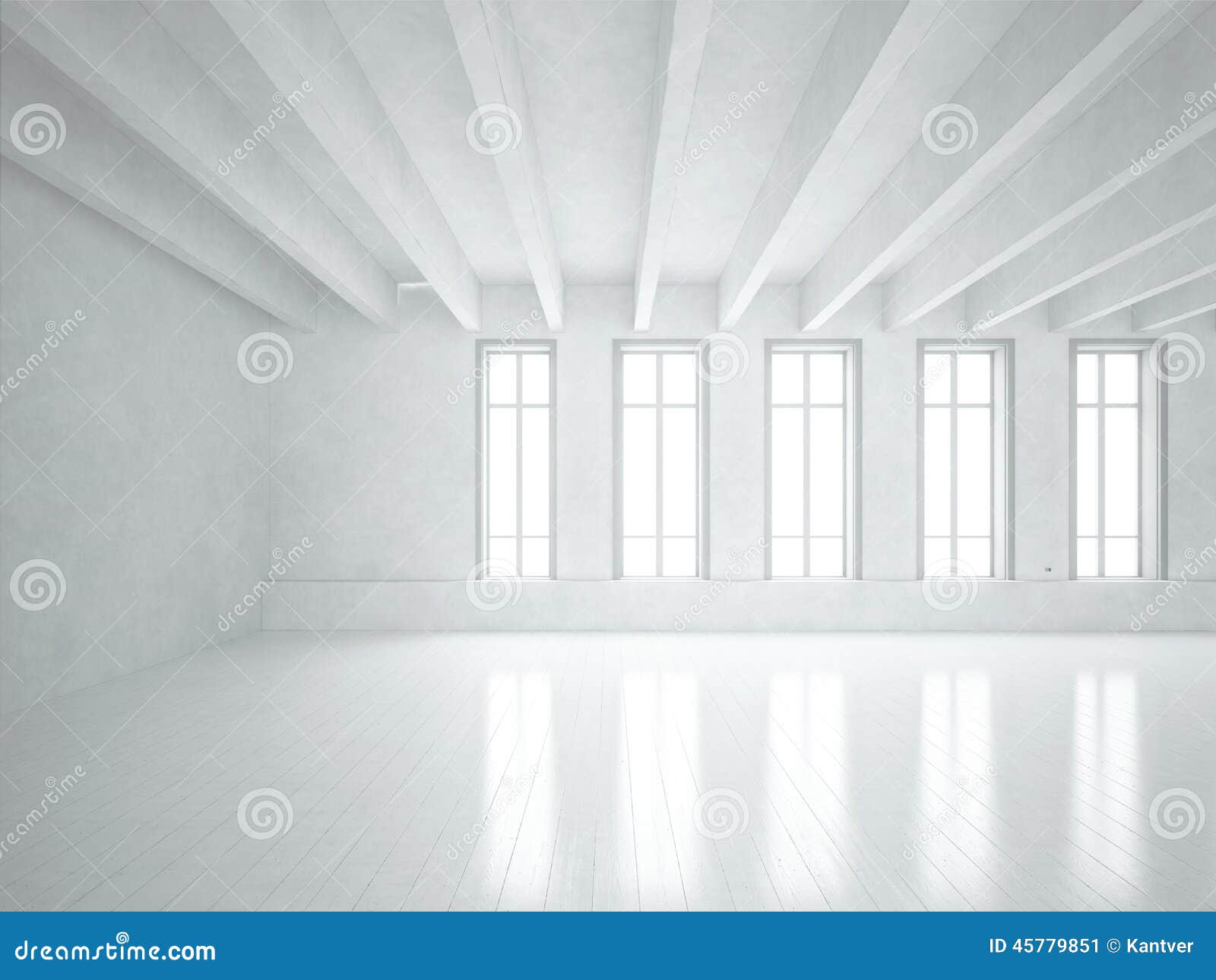 Big loft space stock image. Image of floor, comfortable - 45779851