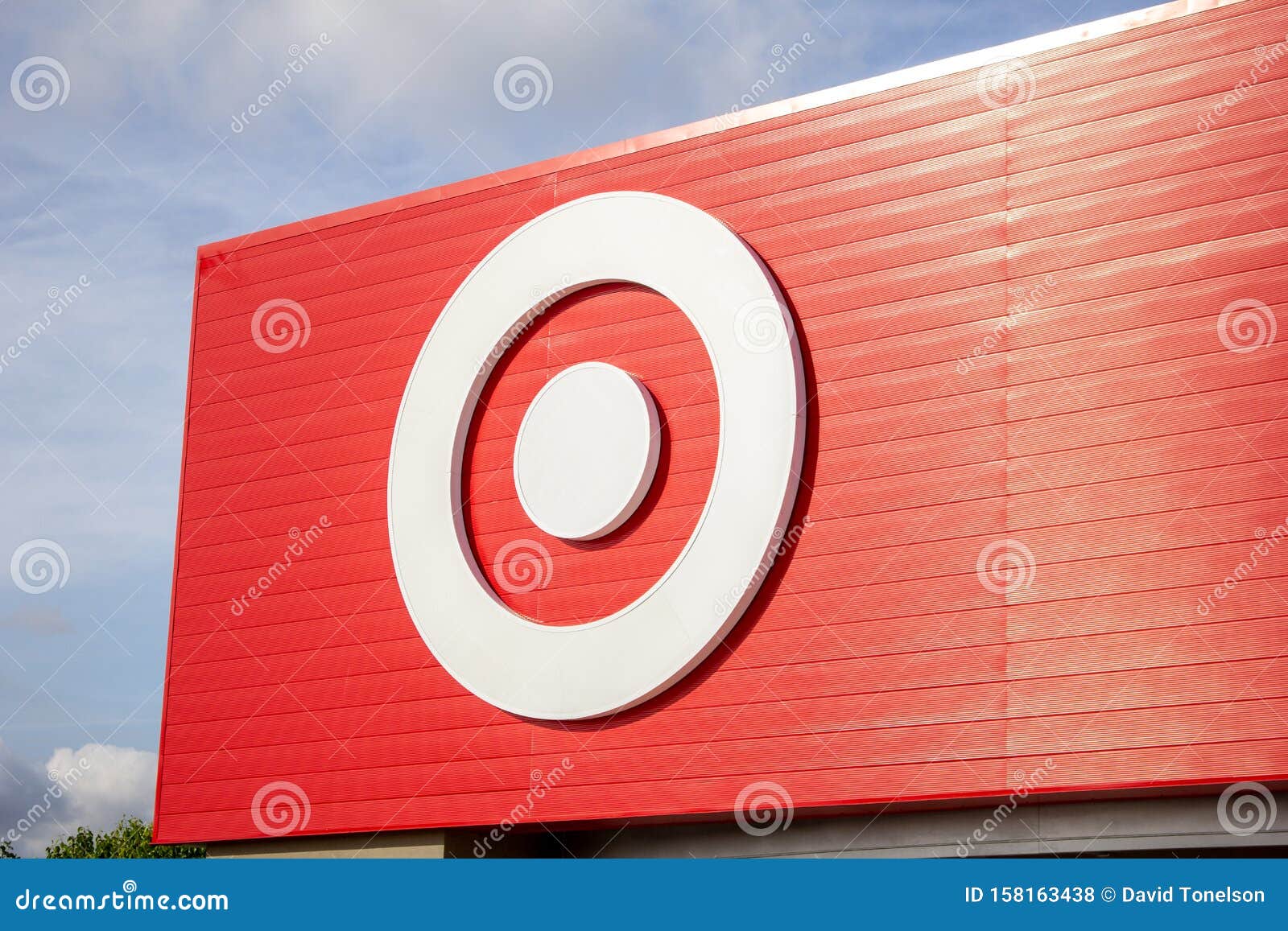 Logo at Target store editorial stock photo. Image of sale - 158163438