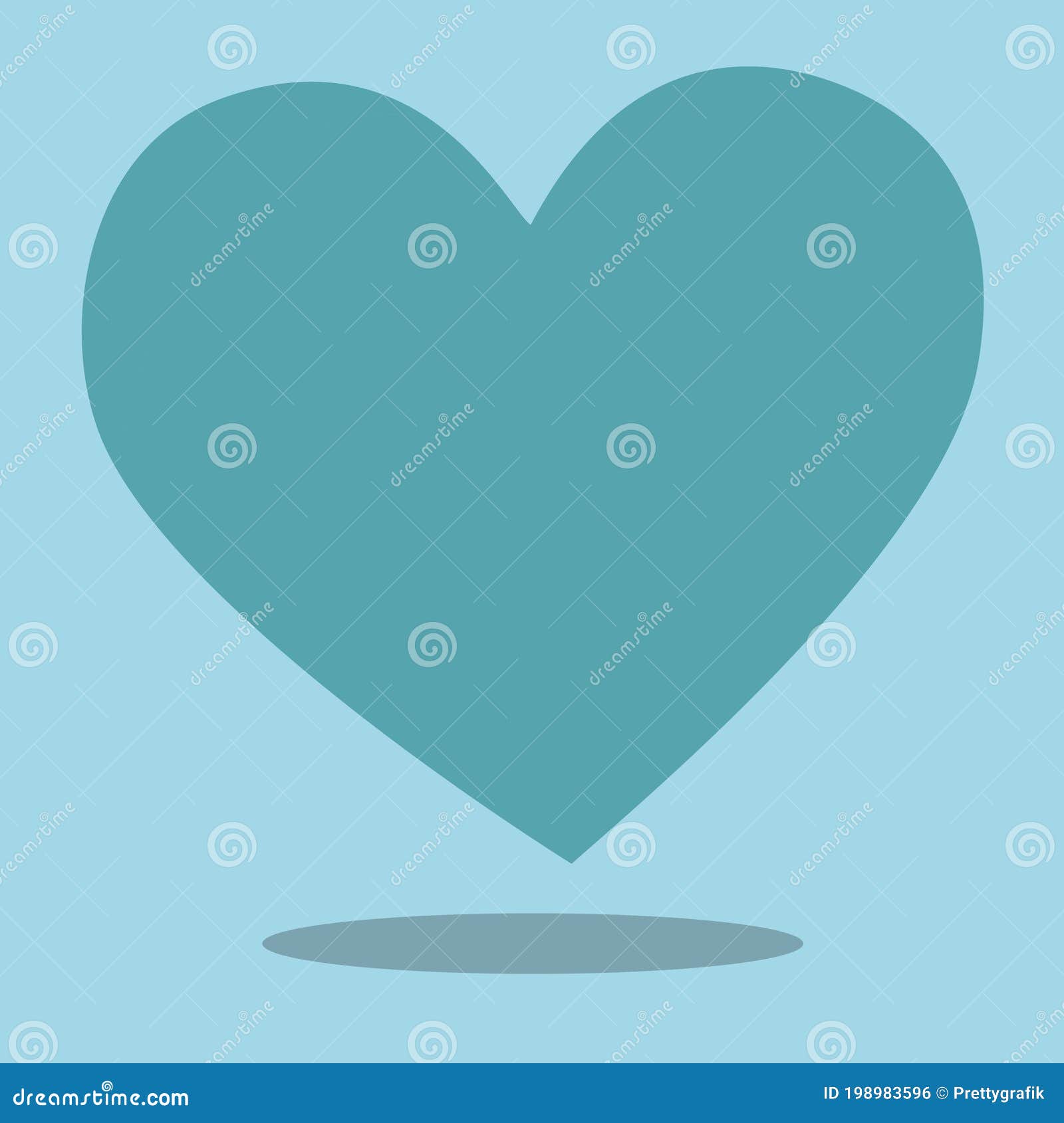 Big love blue heart 06 stock vector. Illustration of vector - 198983596