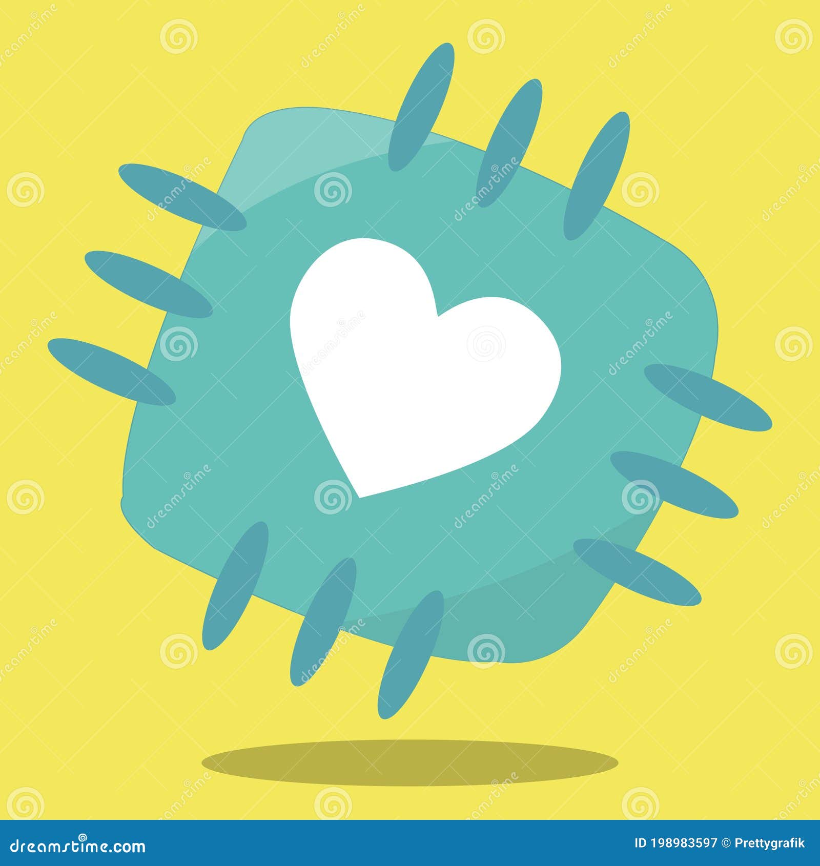 Big love blue sticker 04 stock vector. Illustration of blue - 198983597