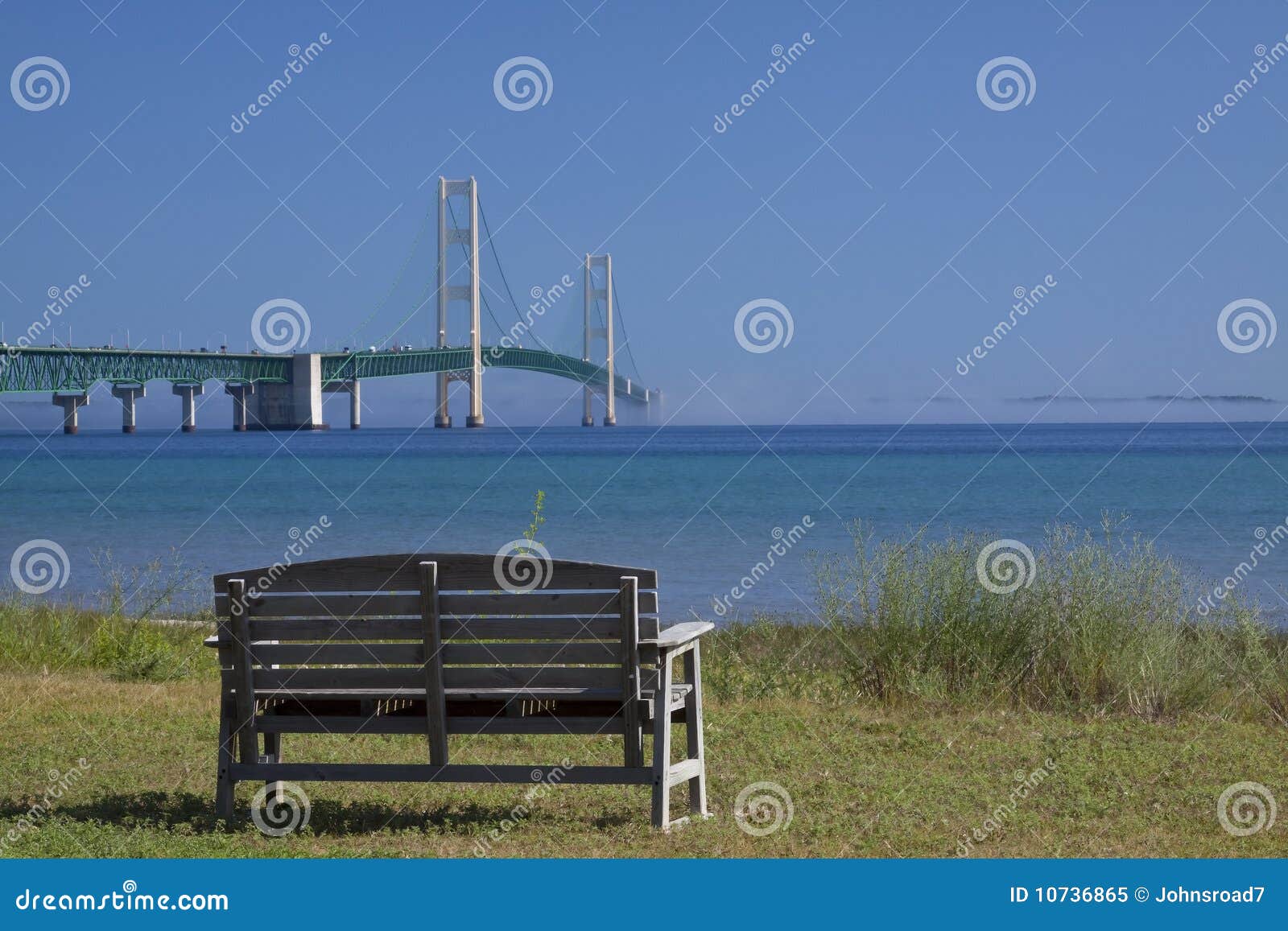 Big Mackinac Bridge stock image. Image of suspension - 10736865
