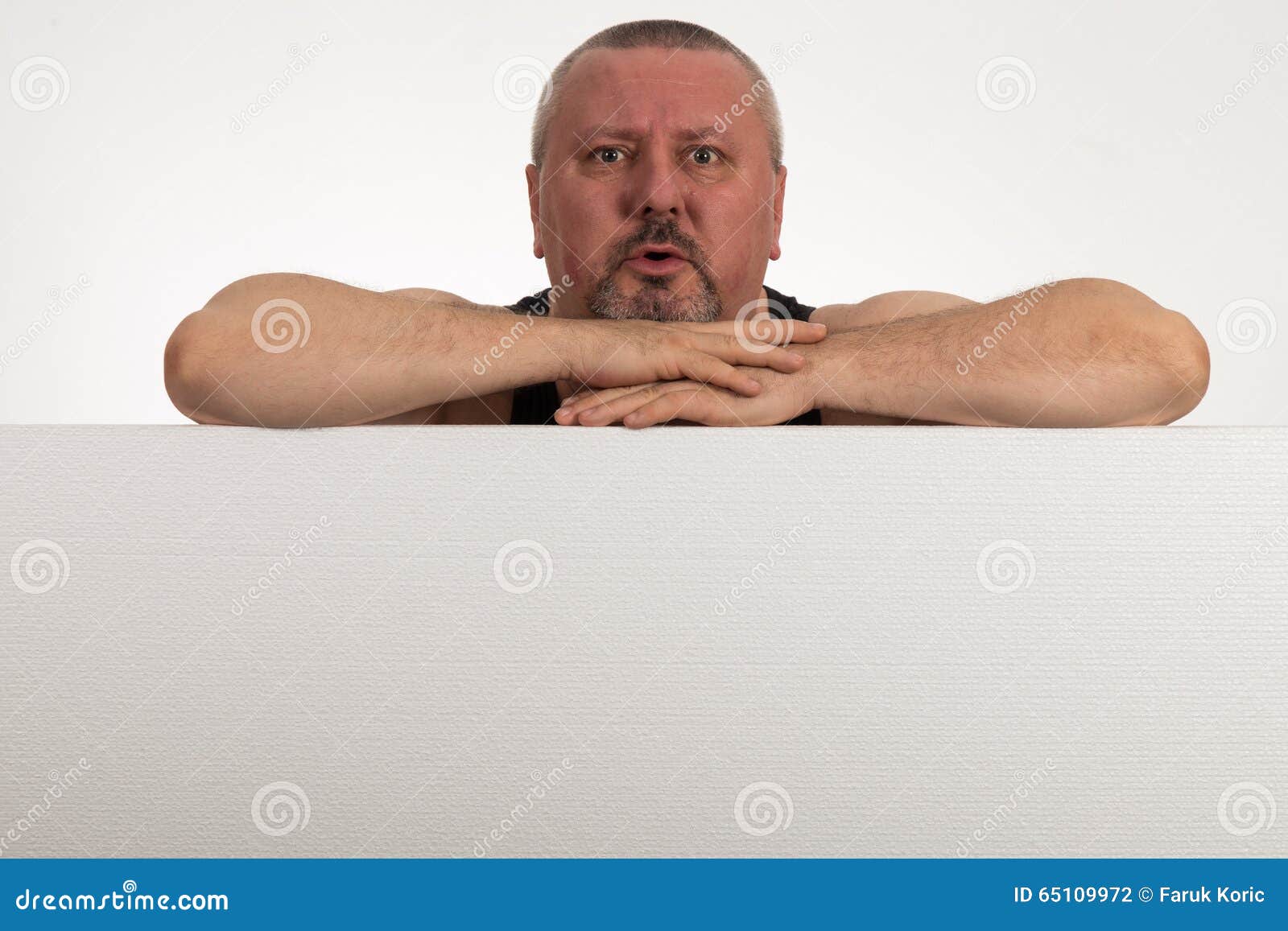 Big Man Peep from the White Board. Close Up Stock Photo - Image of ...