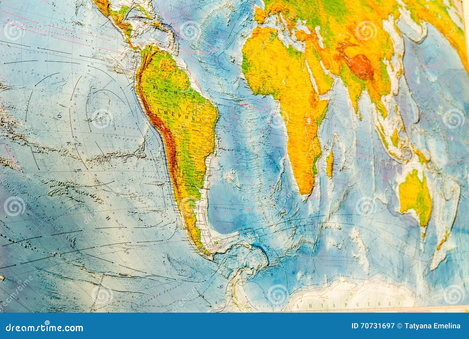 Big map of the world stock illustration. Illustration of atlas - 70731697