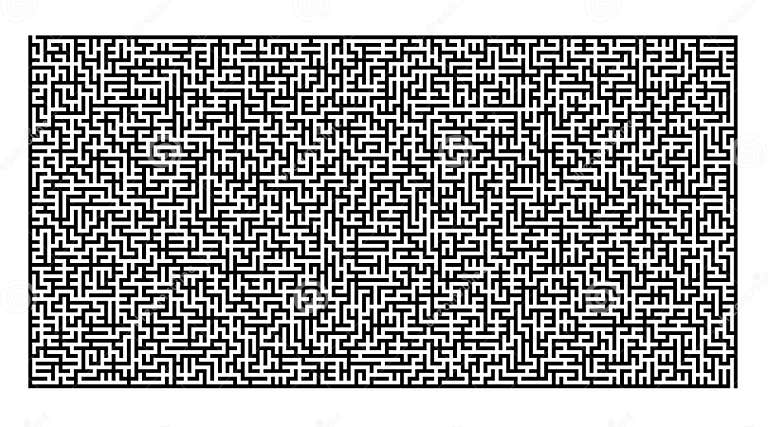 Large Maze stock illustration. Illustration of maze, isolated - 54683892