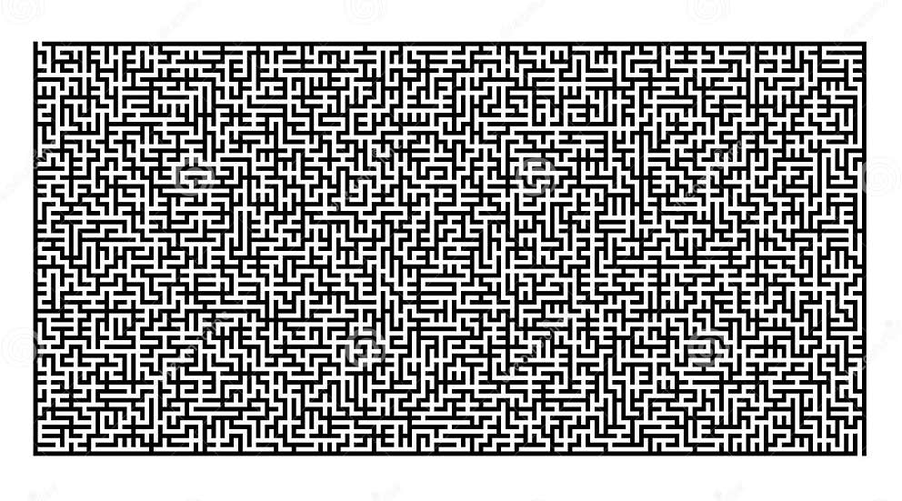 Large Maze stock illustration. Illustration of maze, isolated - 54683892