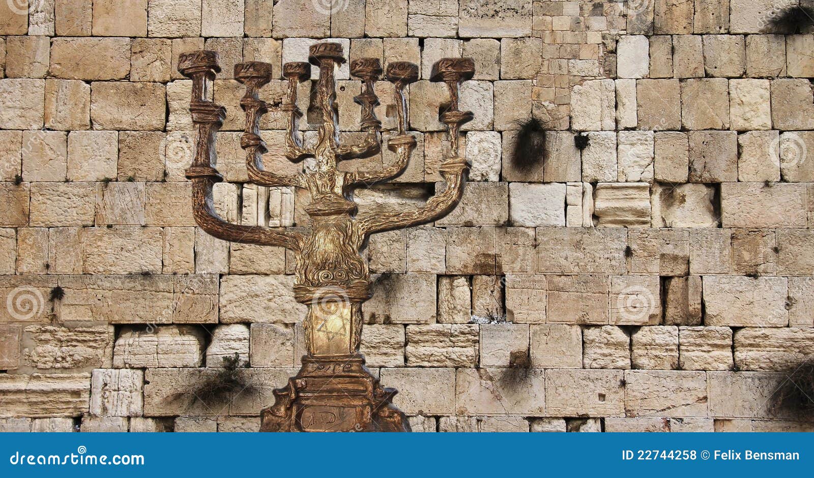 Big menorah stock photo. Image of judaism, chanukiah - 22744258