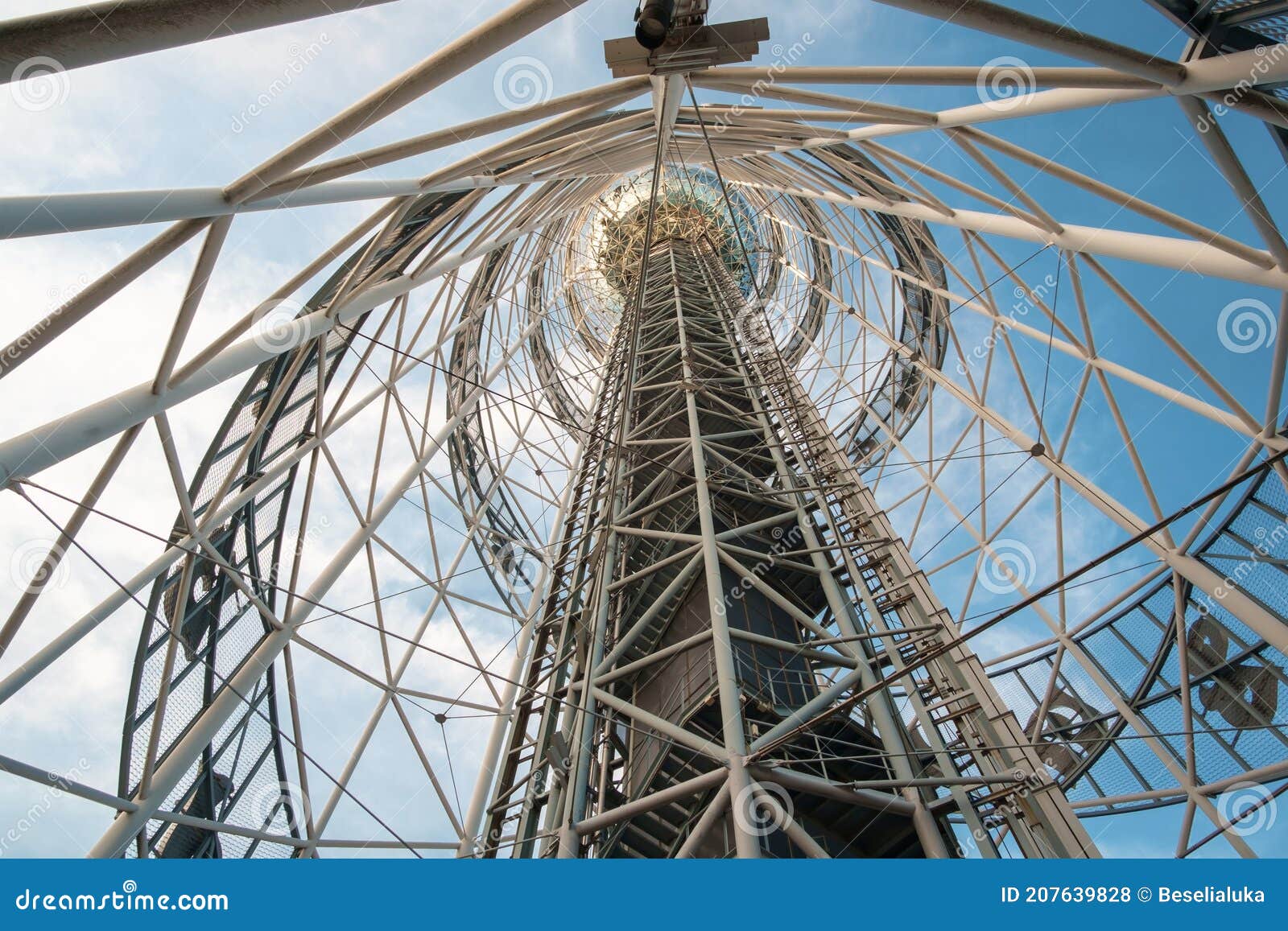 Big Metal Architectural Construction Stock Photo - Image of metallic ...