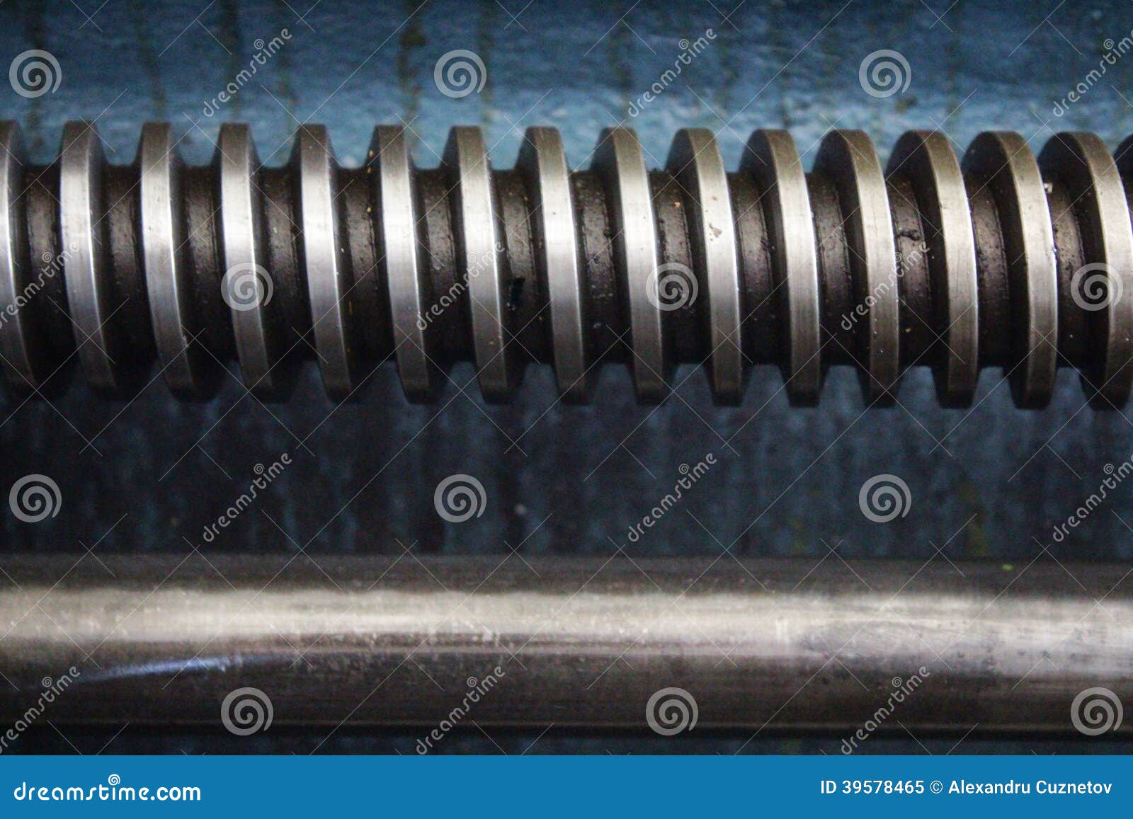 Big metallic thread stock image. Image of threading, iron - 39578465