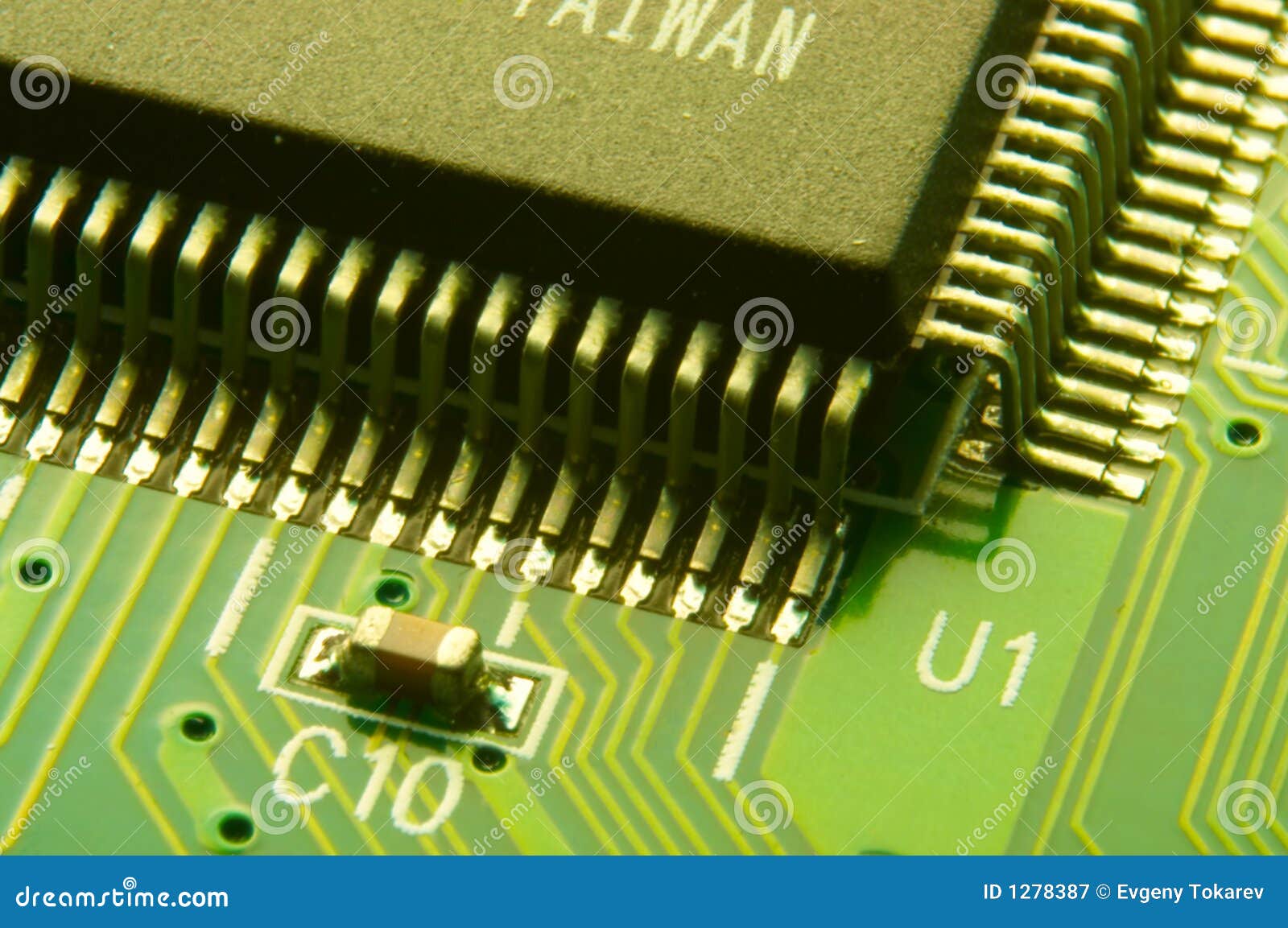 The big microcircuit stock image. Image of chip, microcircuit - 1278387