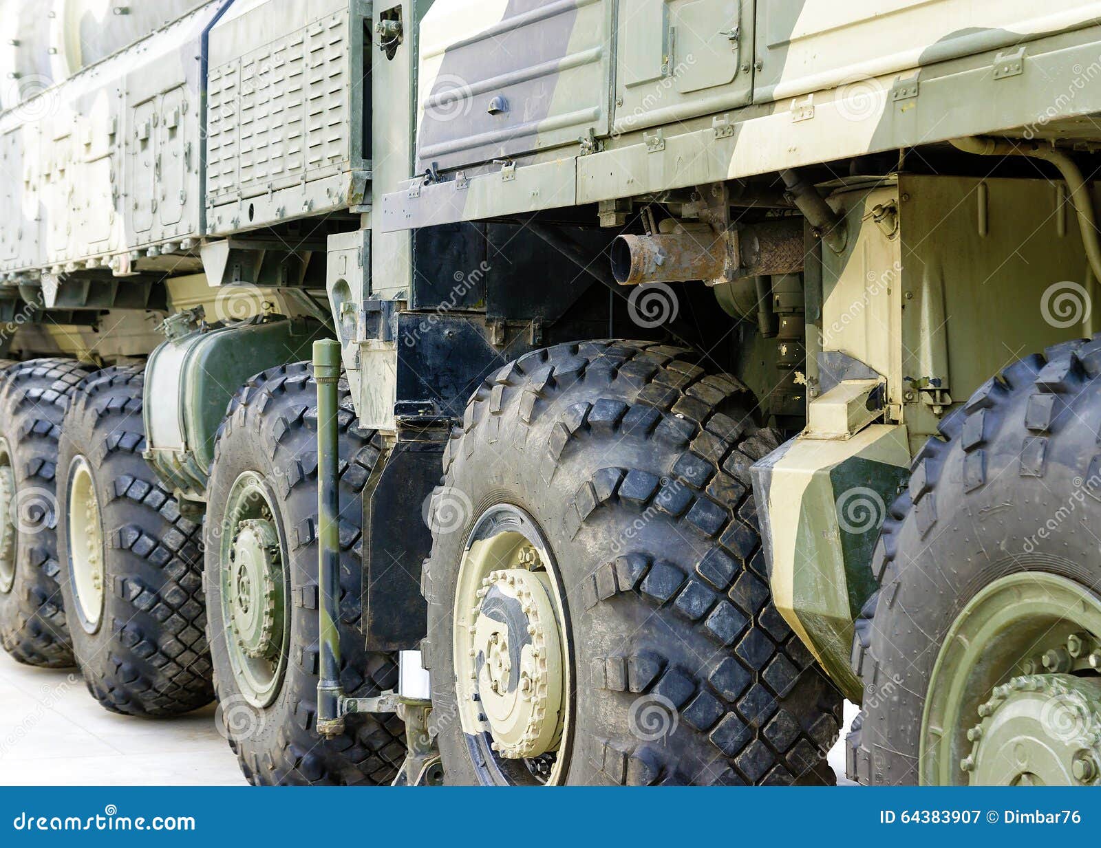 The Big Military Tractor Wheels Stock Image - Image of background ...