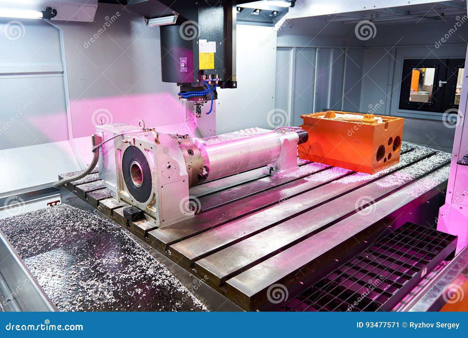 Big milling machine stock image. Image of closeup, iron - 93477571