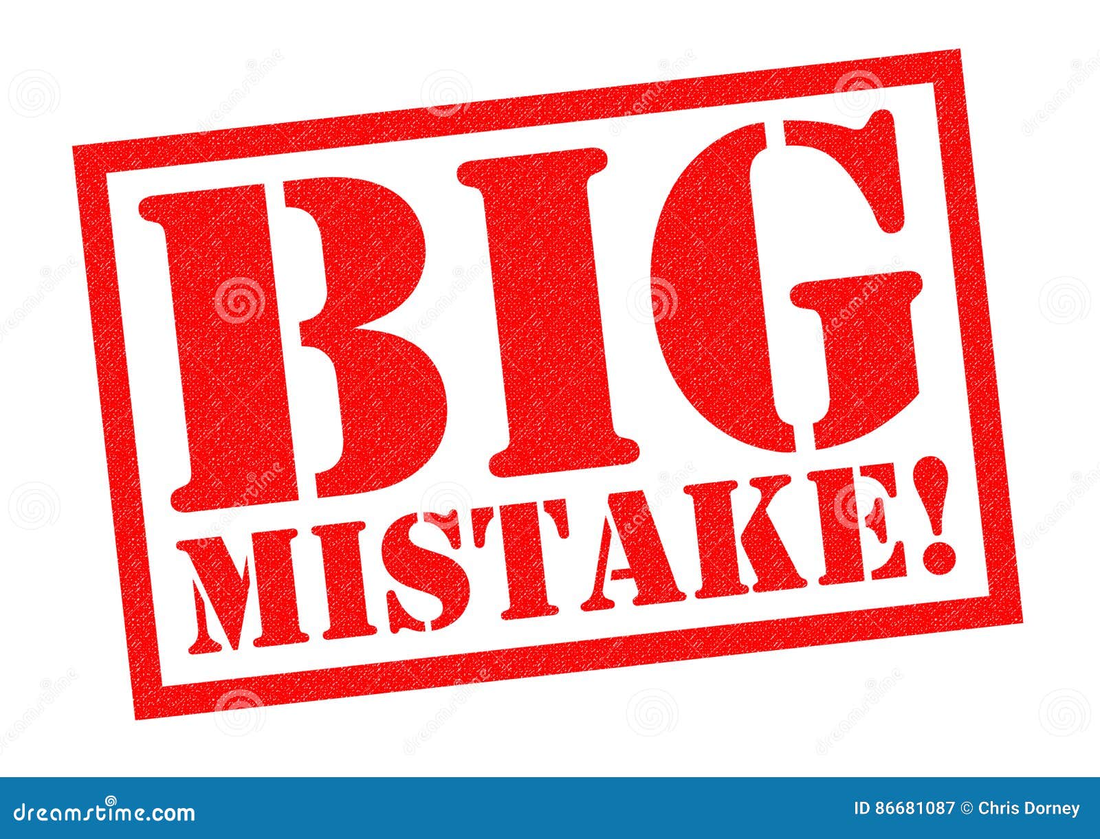 BIG MISTAKE! stock illustration. Illustration of confusion - 86681087