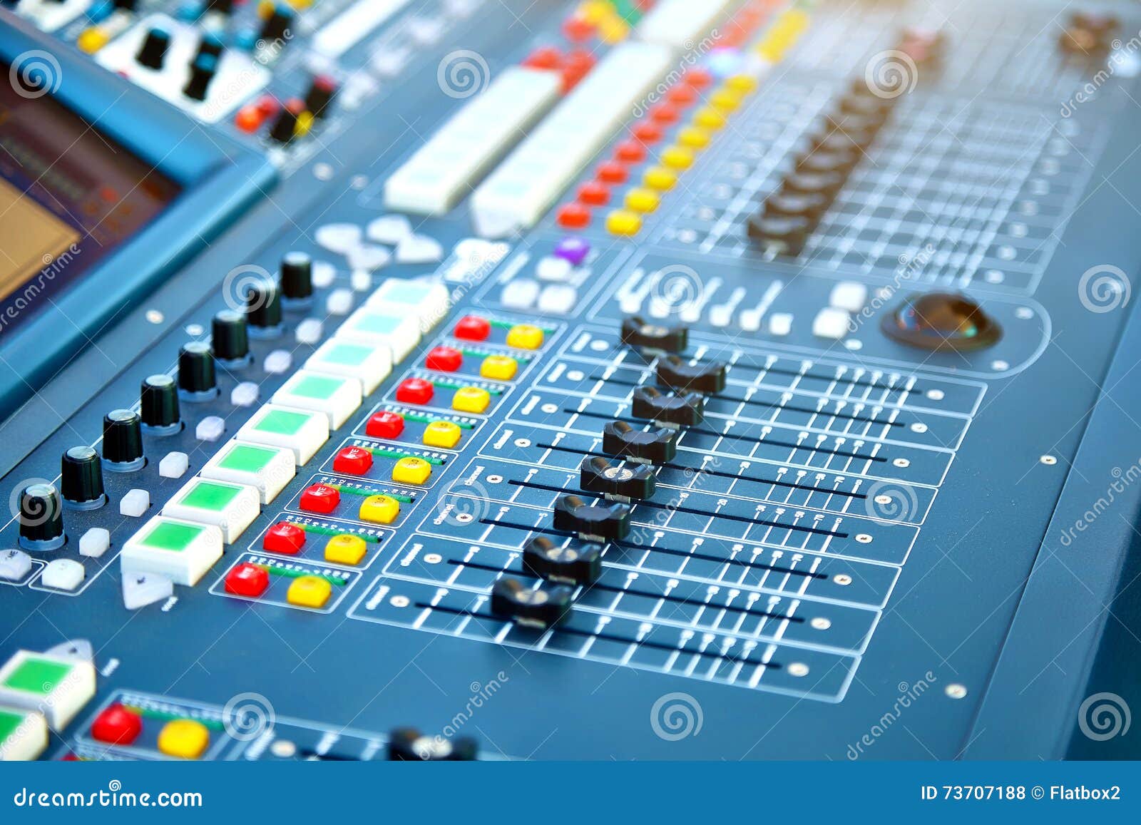 Big Mixer Console in a Concert Stage Stock Photo - Image of console ...