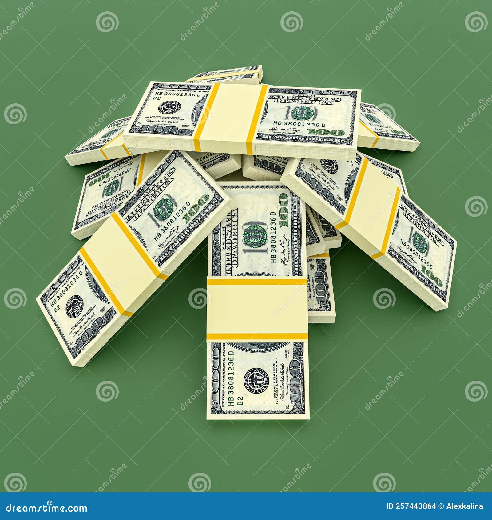Big Money Stacks from Dollars. Dollar Finance Conceptual Stock ...