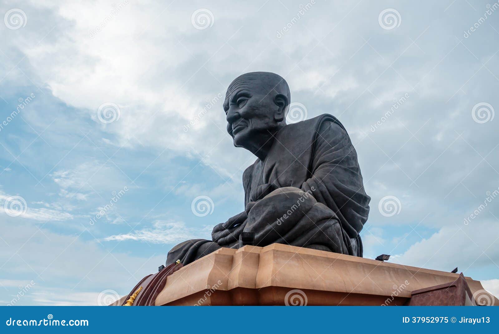 Big monk statue stock image. Image of religion, asian - 37952975