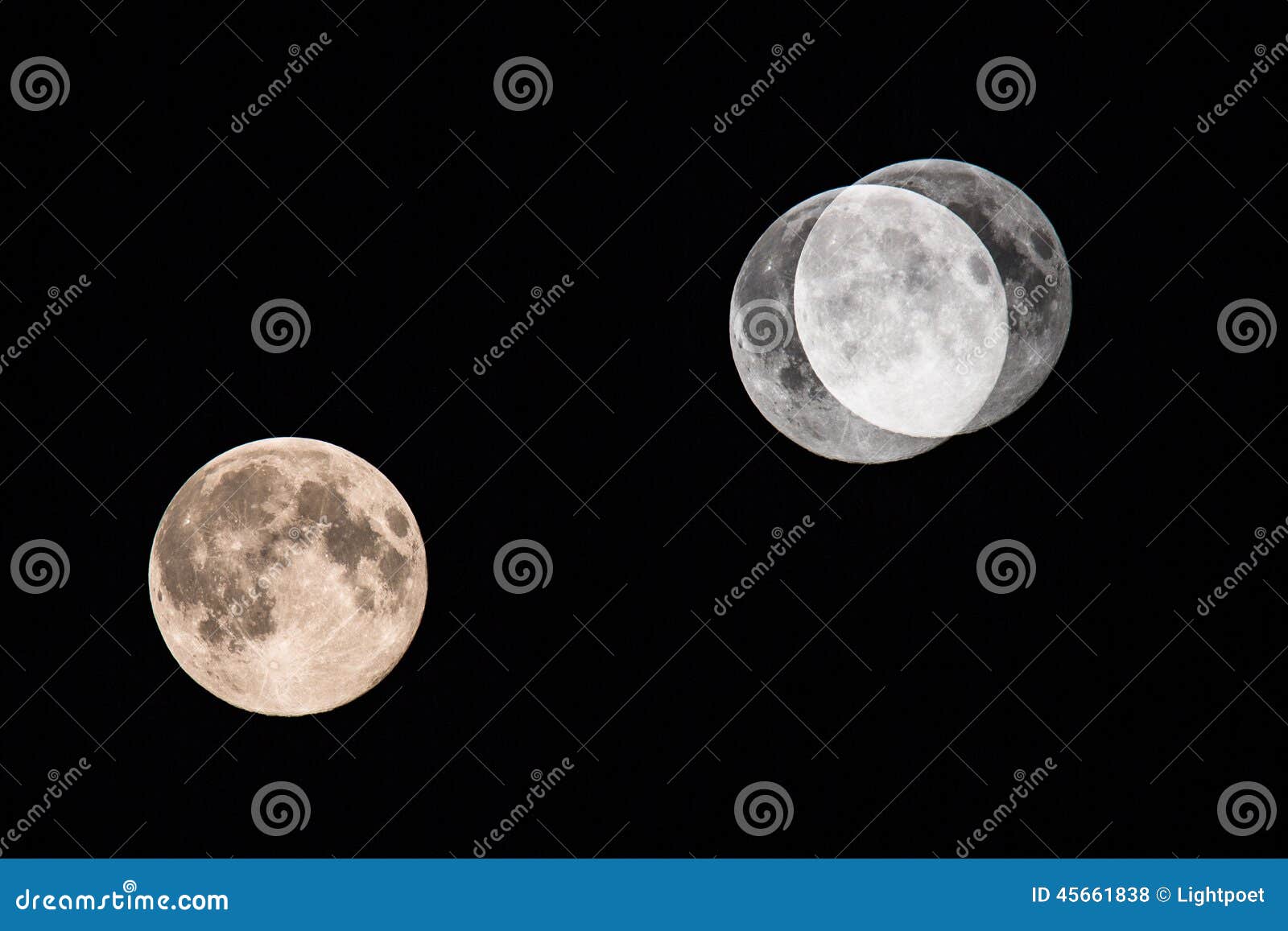 Big moon on dark night sky stock photo. Image of light - 45661838