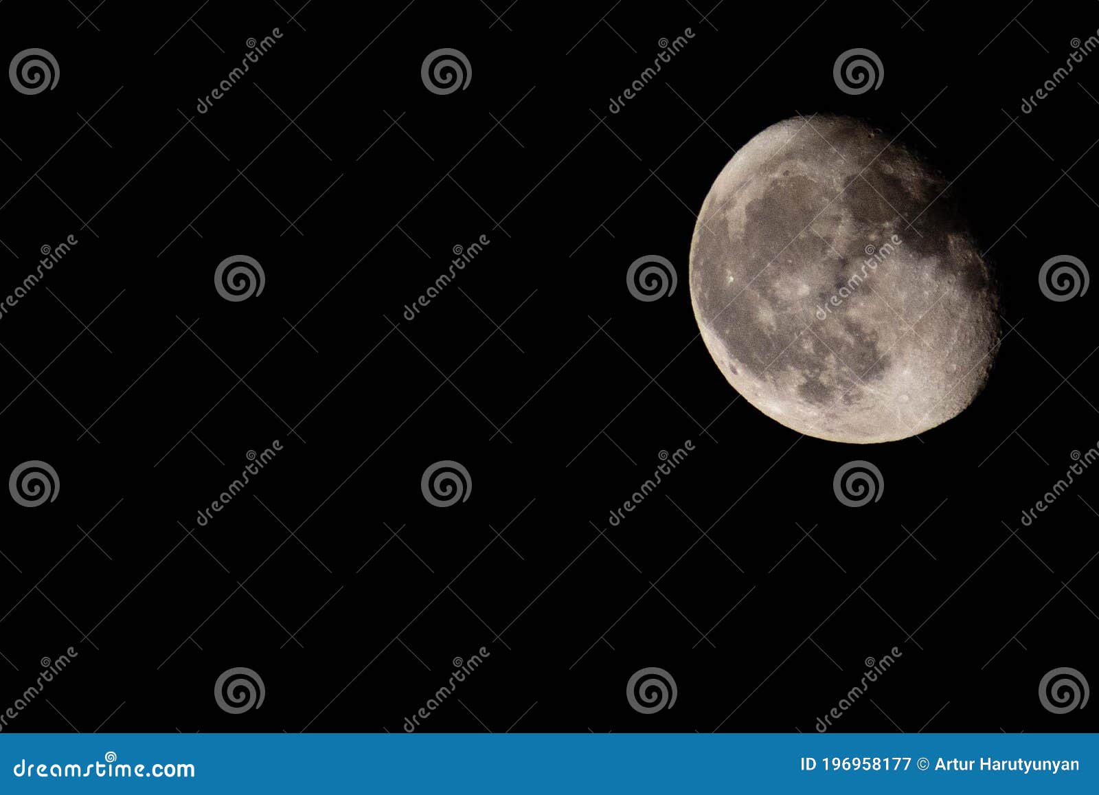 Big moon in the night sky stock image. Image of circle - 196958177