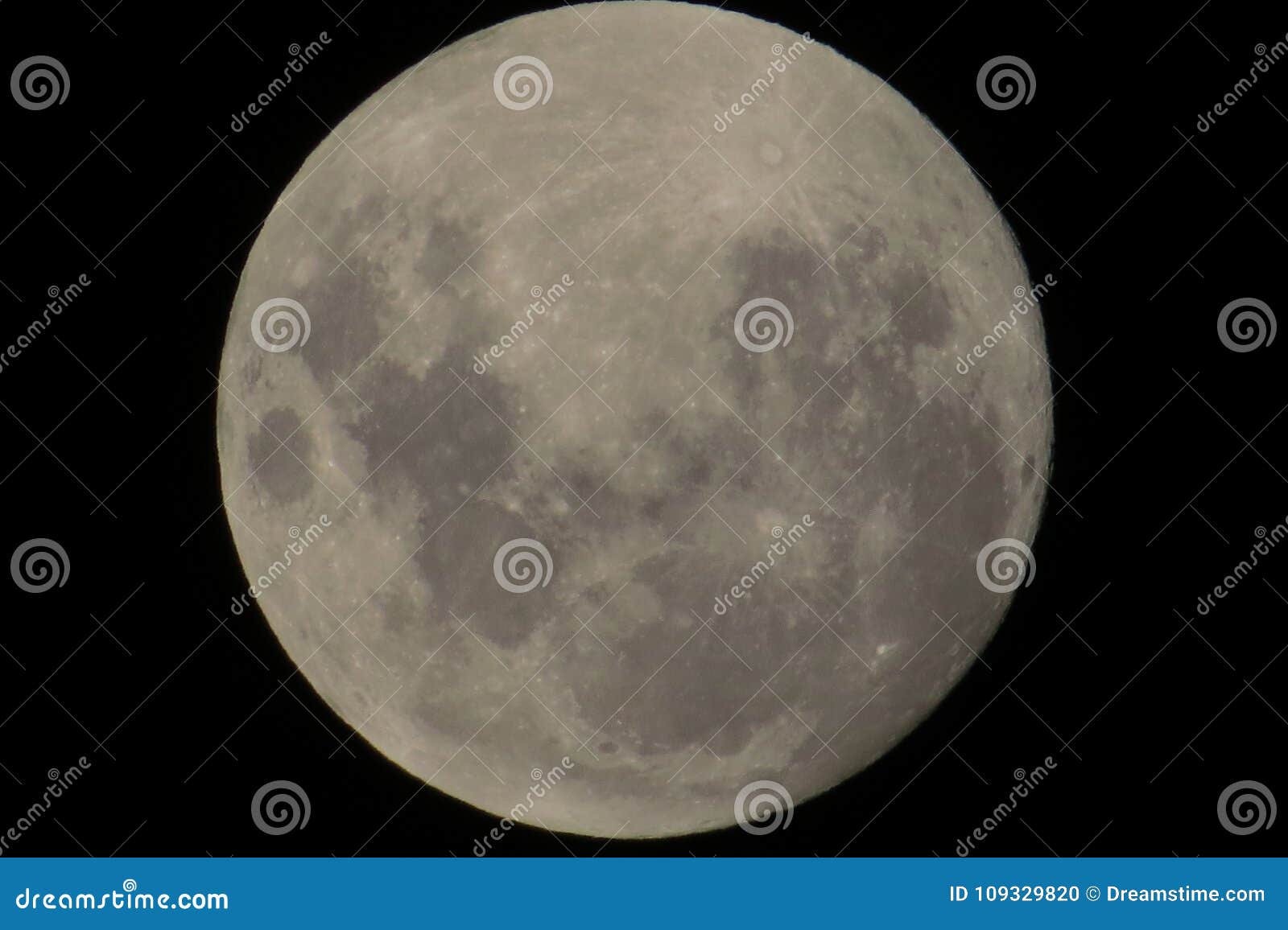 The Big Moon with Some Craters Stock Photo - Image of black ...