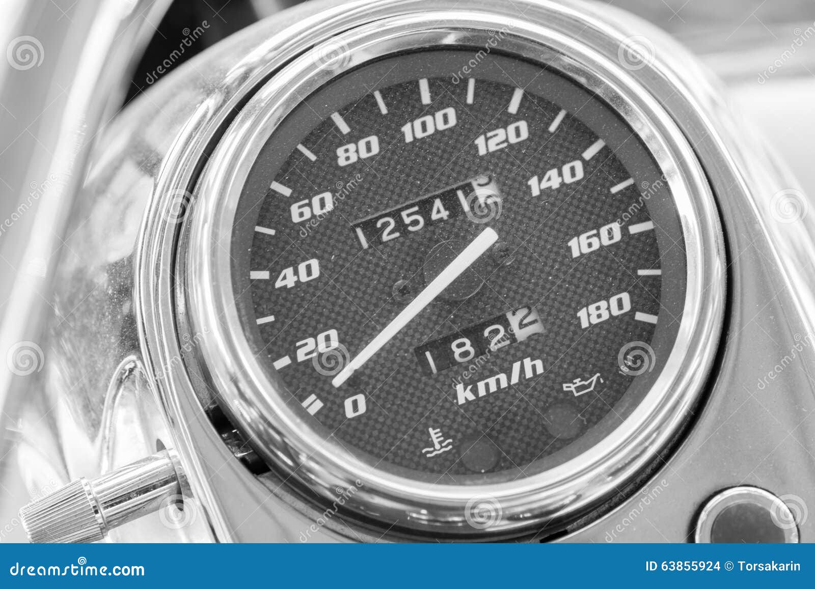 Big motorcycle speed meter stock photo. Image of motorcycle - 63855924