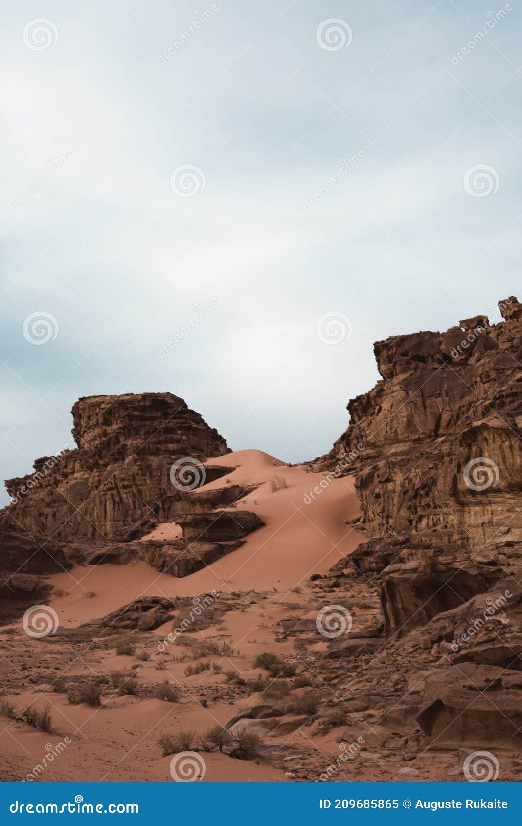 Infinity of the Desert and Its Surroundings Stock Image - Image of ...