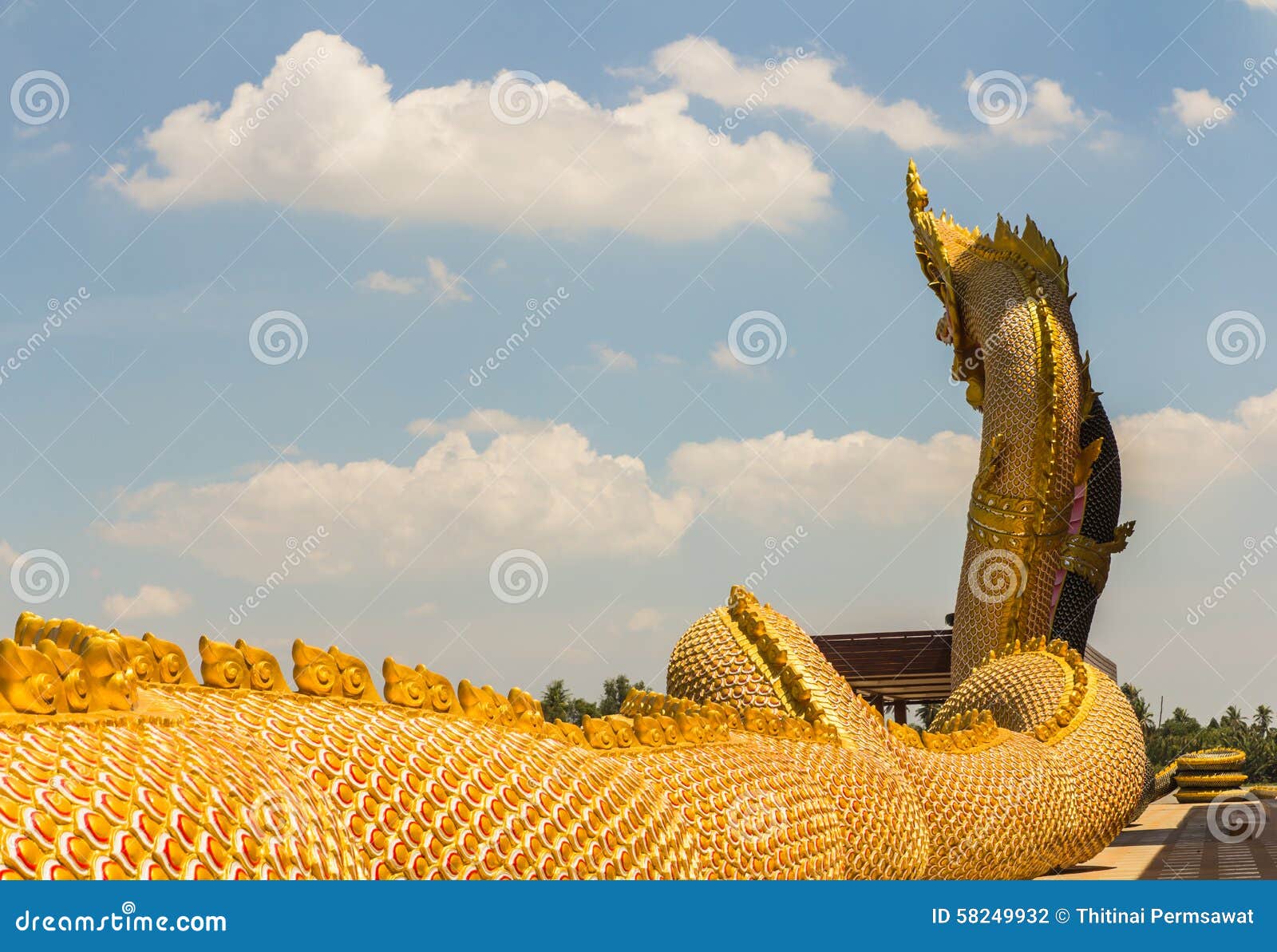 A Big Naga snake guarding stock photo. Image of culture - 58249932