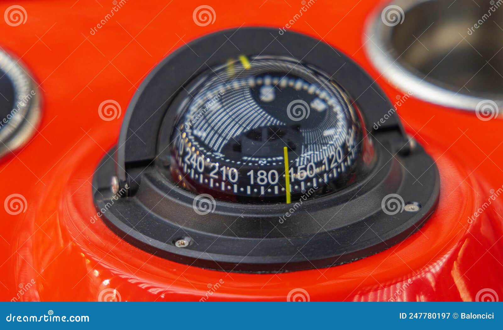 Speedboat Nautical Compass stock image. Image of direction - 247780197