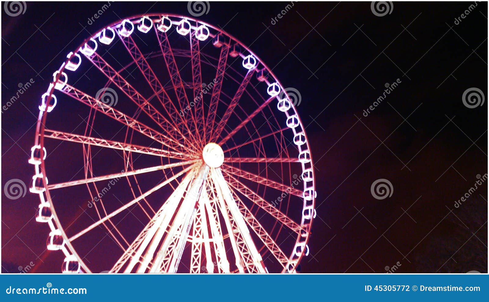 Big Neon Wheel stock photo. Image of neon, glowing, night - 45305772