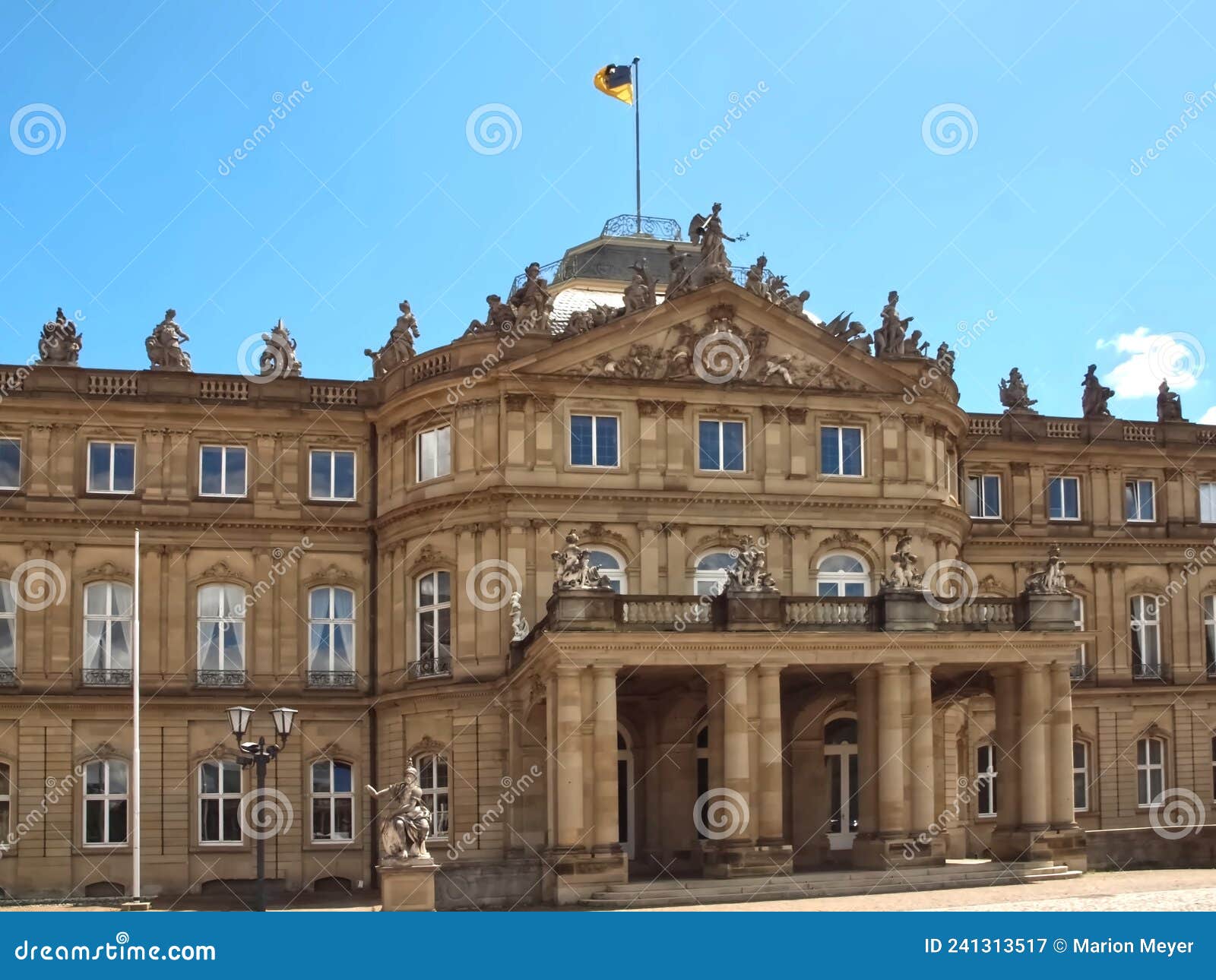 Beautiful New Castle in Stuttgart in Germany Editorial Photography ...