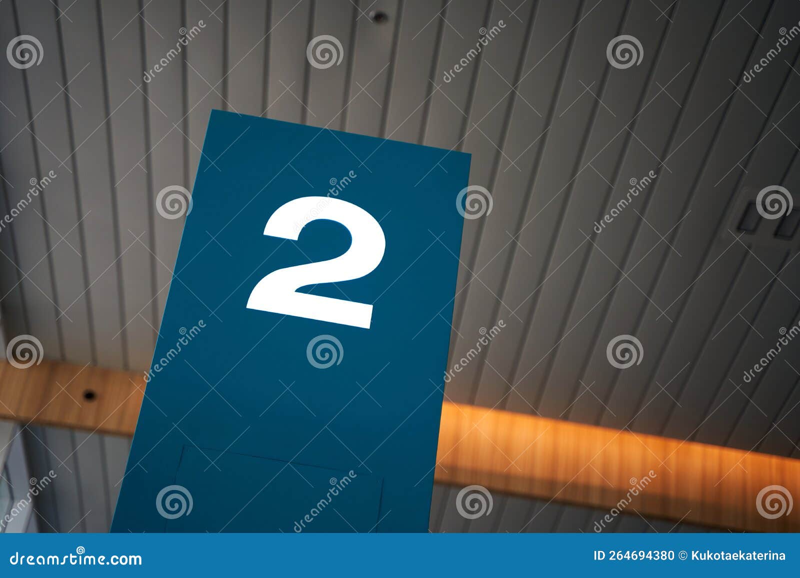 The Big Number Two Inside the Building. Meaning the Second Counter ...