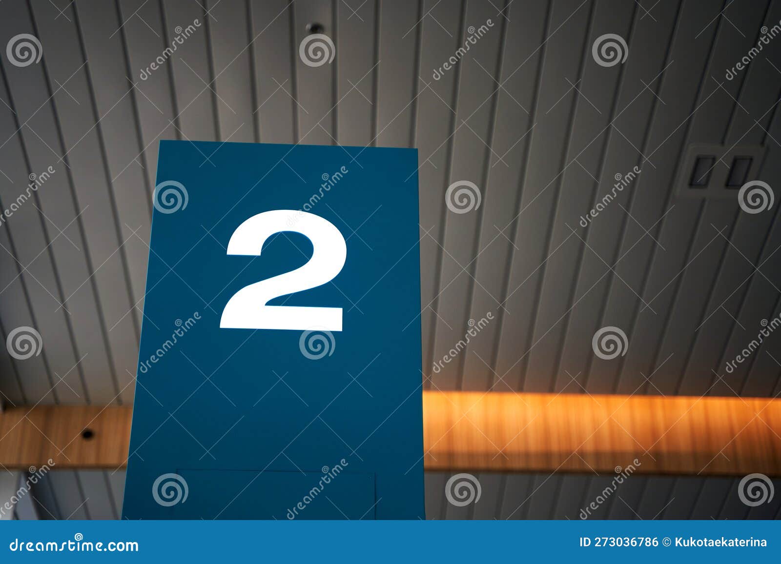 The Big Number Two Inside the Building. Meaning the Second Counter ...