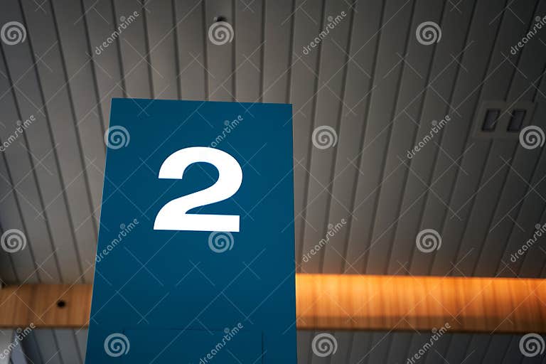 The Big Number Two Inside the Building. Meaning the Second Counter ...