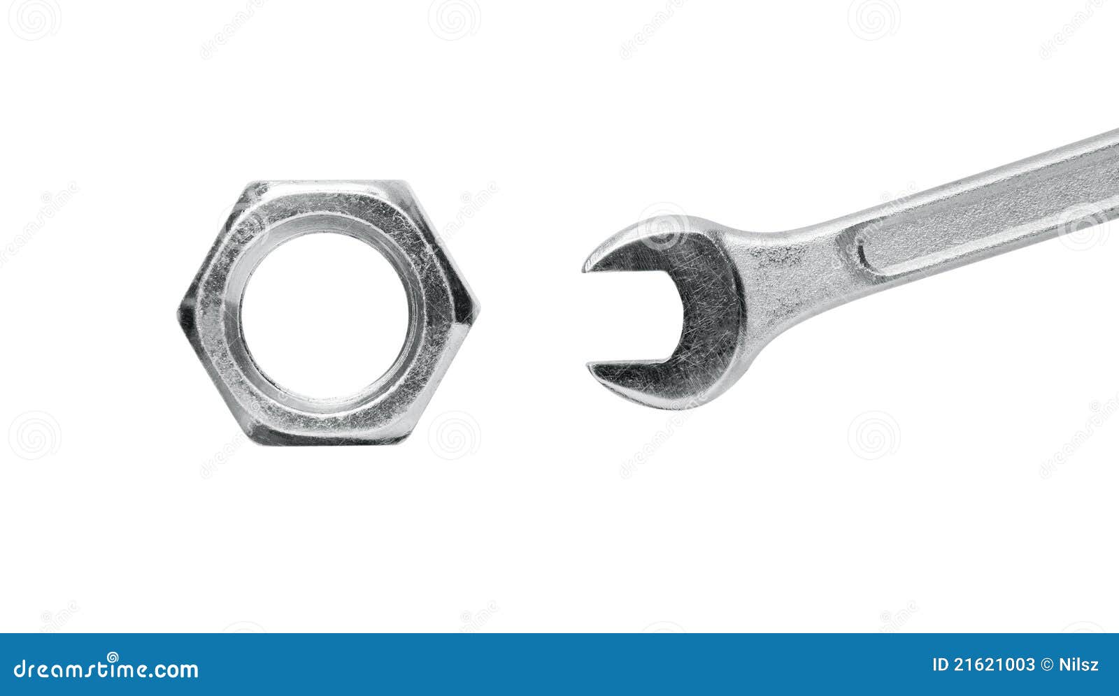 Big nut small spanner tool stock image. Image of service - 21621003