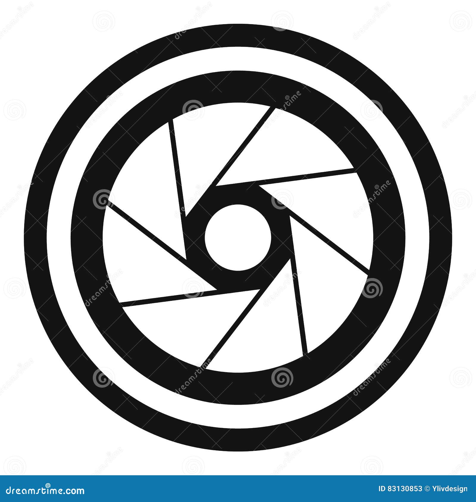 Big Objective Icon, Simple Style Stock Vector - Illustration of round ...