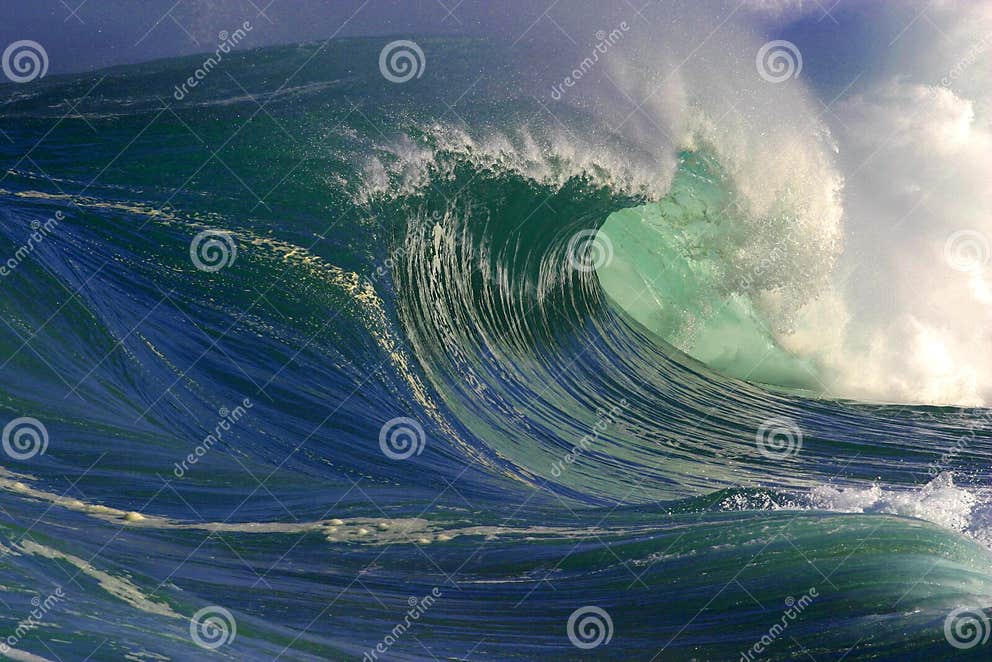 Big Ocean Wave in Hawaii stock photo. Image of pacific - 8890664