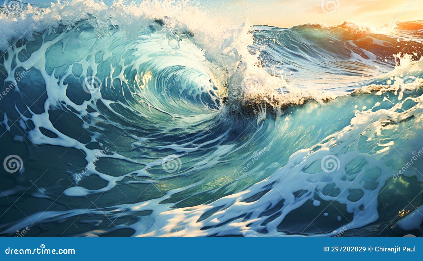 Big Ocean Waves Close Up Background Stock Image - Image of force, blue ...