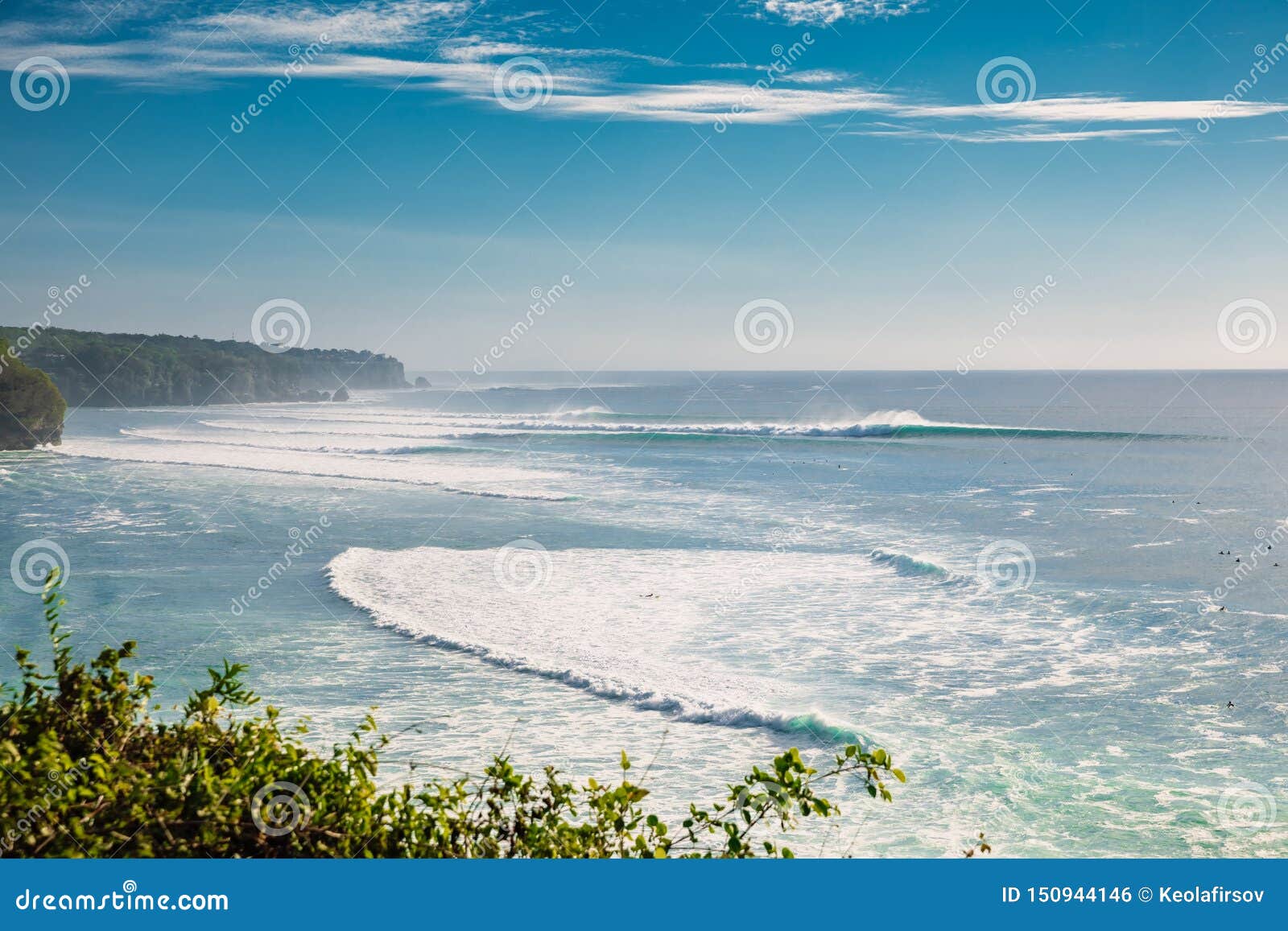Big Ocean Waves. Perfect Waves for Surfing Stock Photo - Image of ...