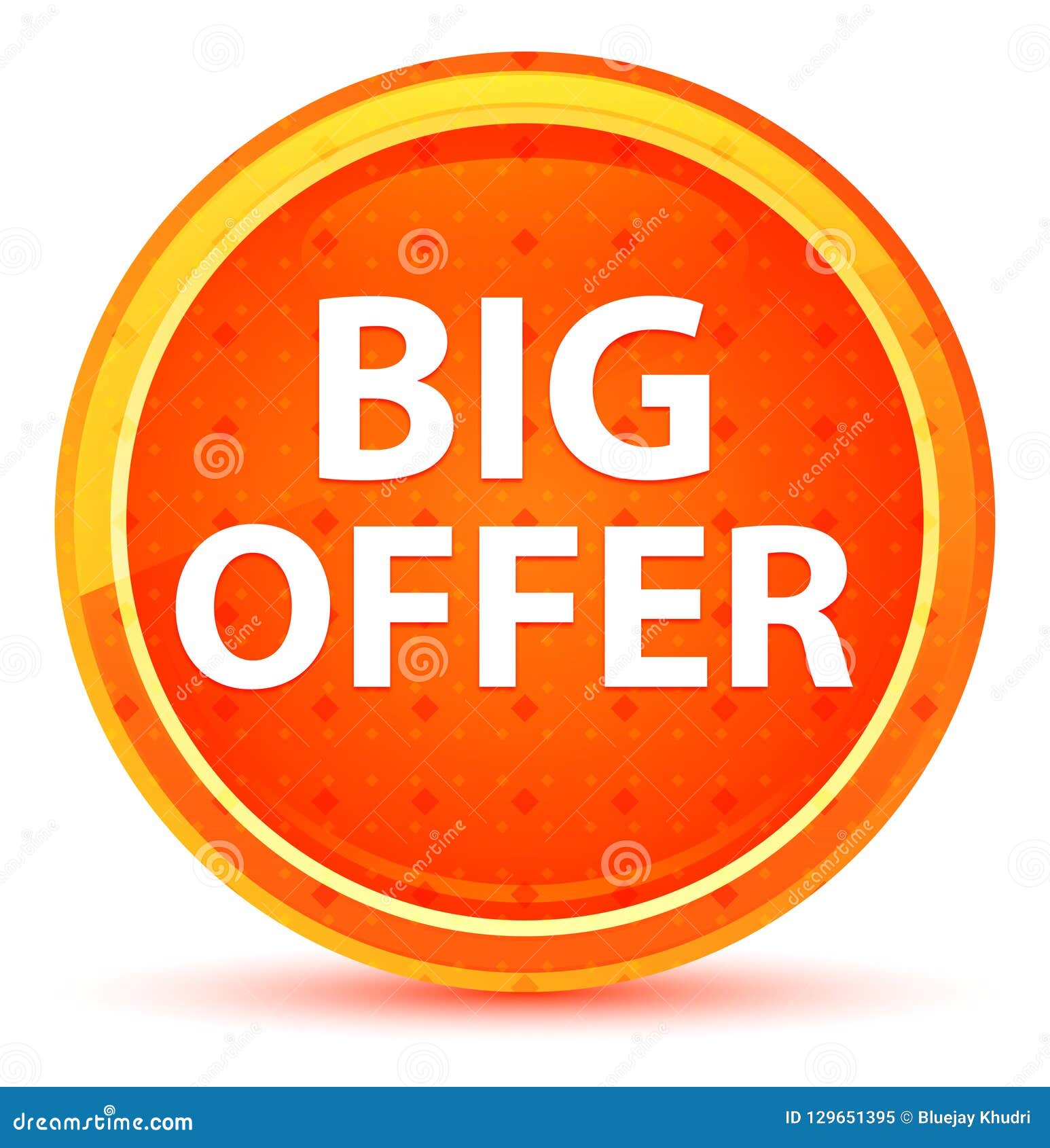 Big Offer Natural Orange Round Button Stock Illustration - Illustration ...