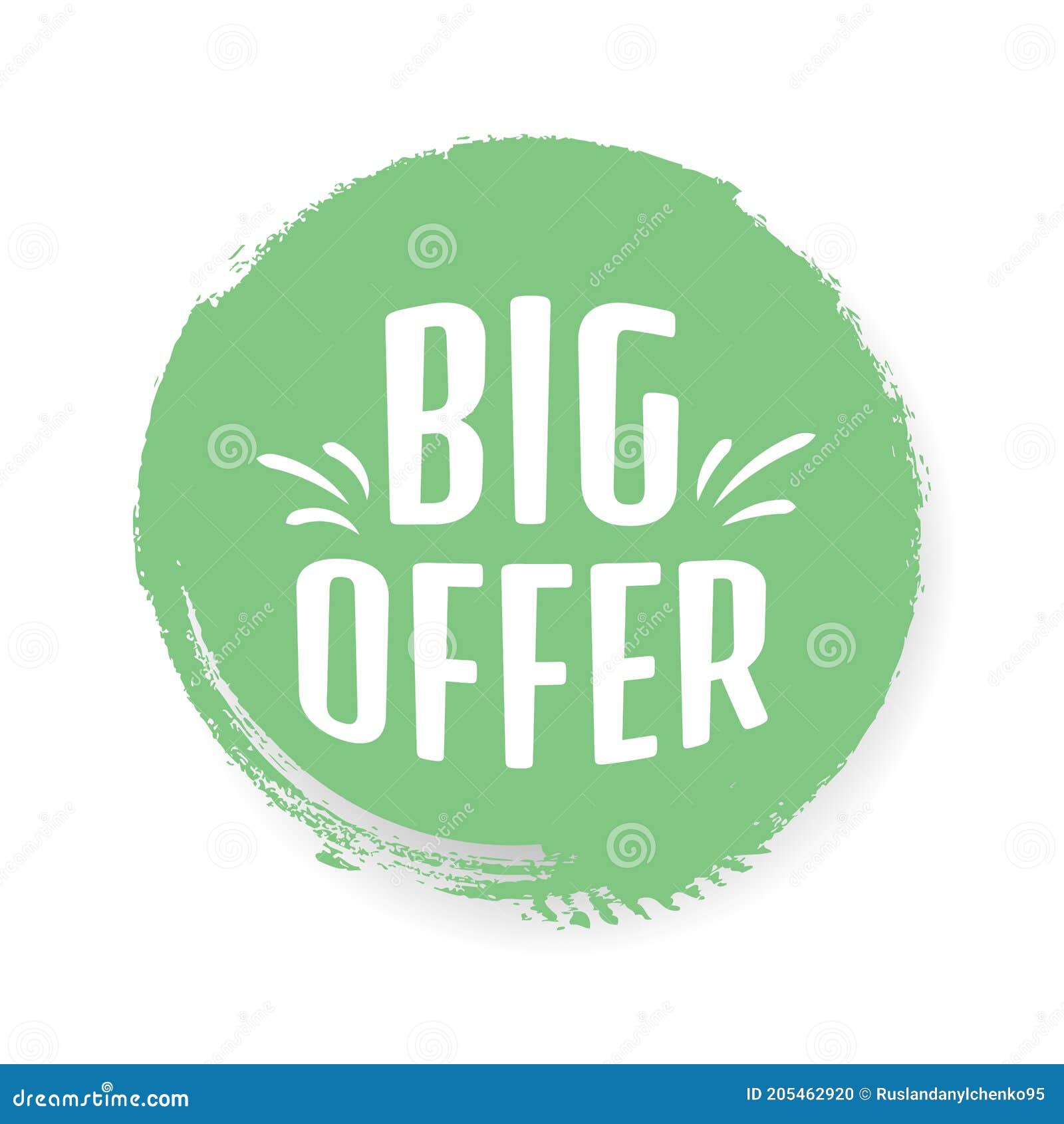 Big Offer Sticker on a White Background. Vector Illustration Stock ...