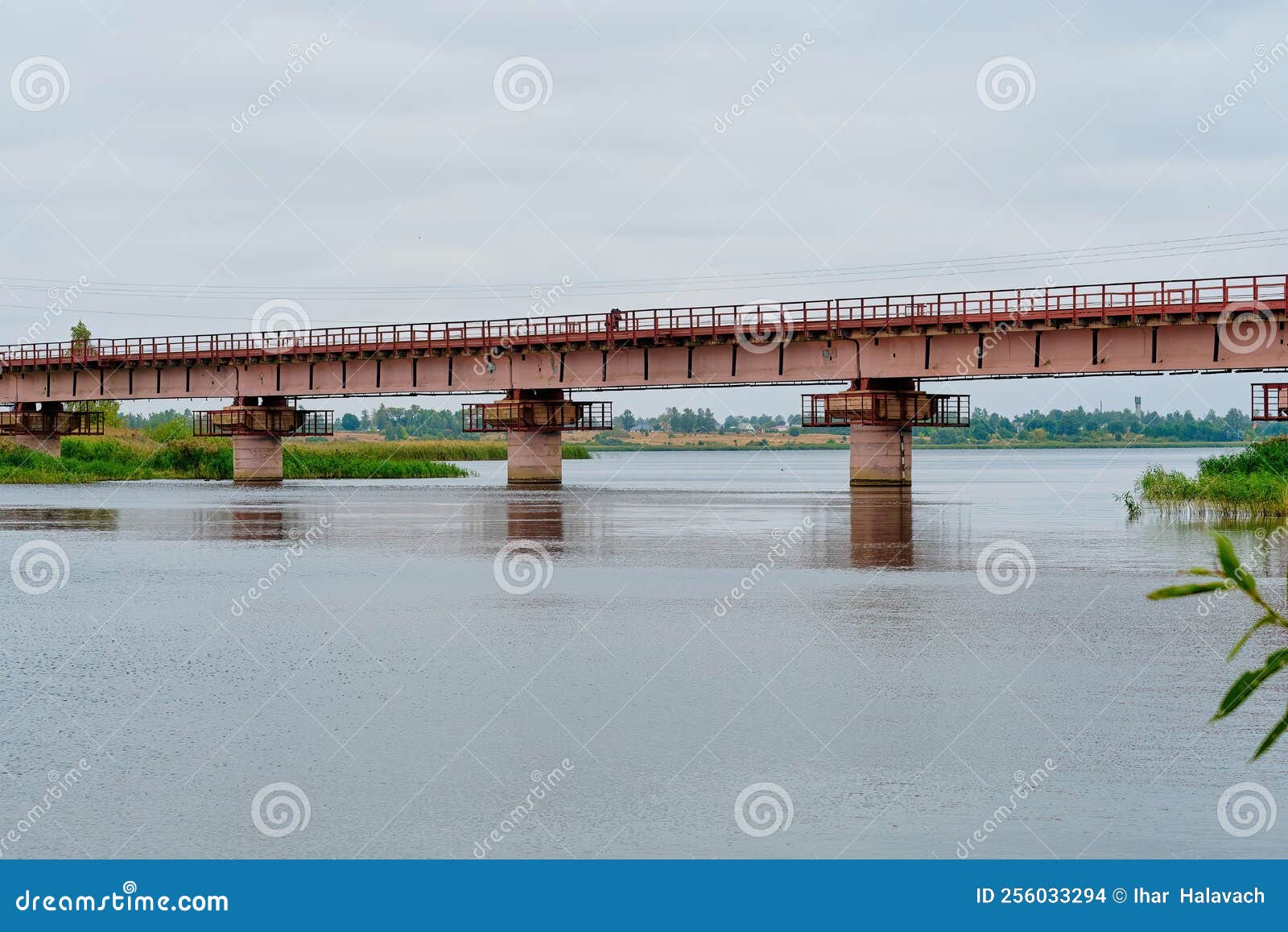 The Big Old Bridge Over the River Stock Photo - Image of river, outdoor ...