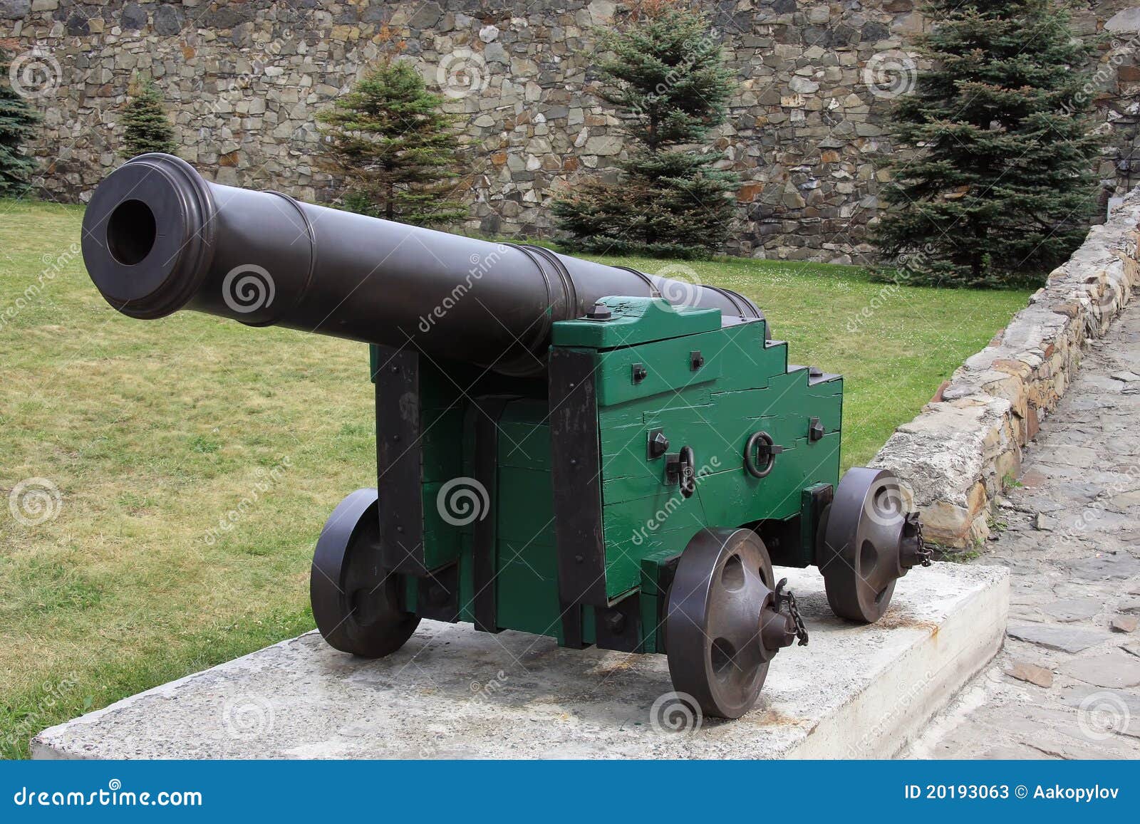 Big Old Canon in the Fortress Stock Image - Image of military, national ...