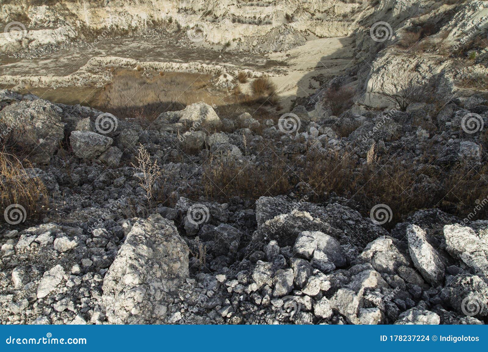 Big old limestone quarry stock photo. Image of fall - 178237224