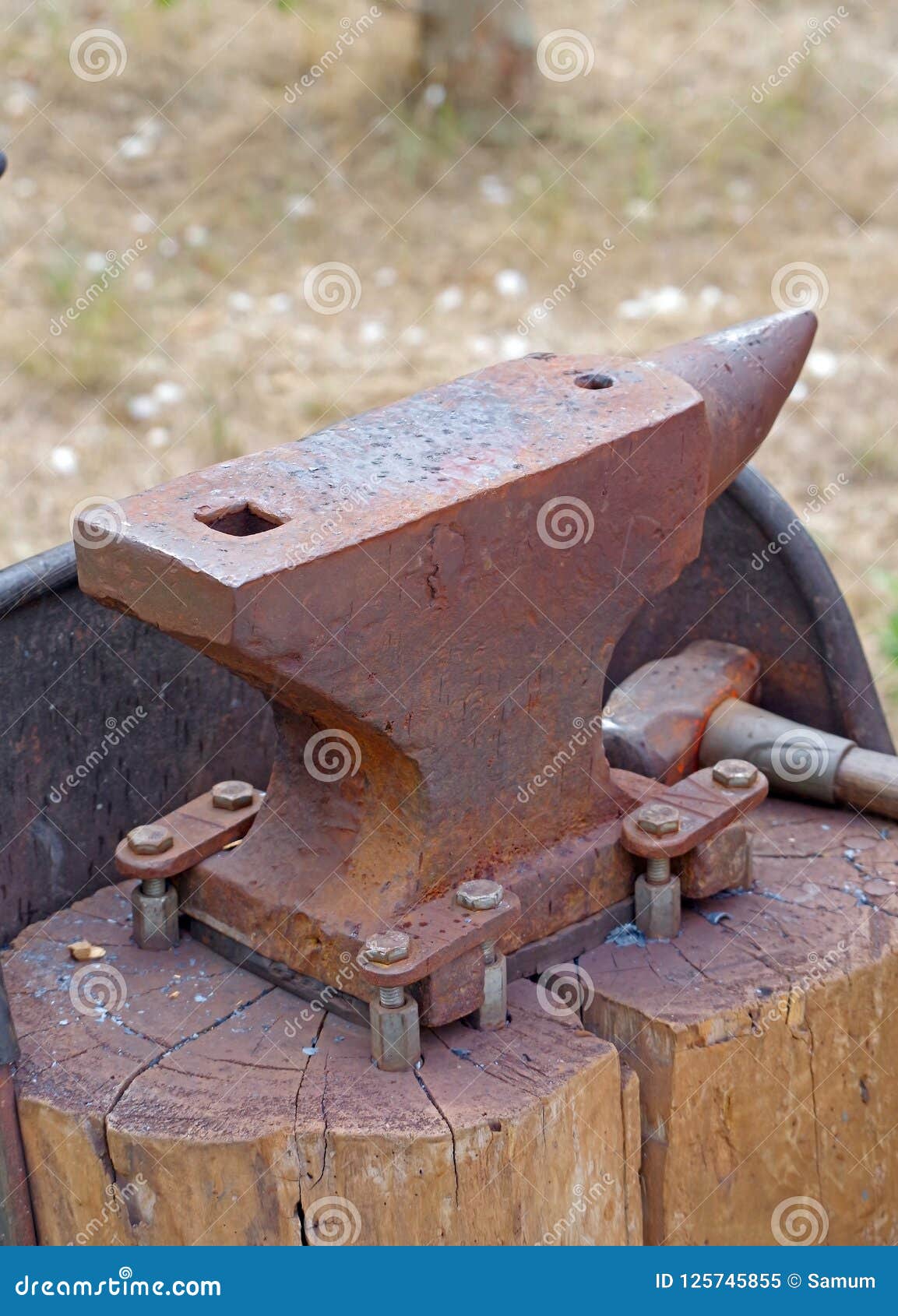 The classic anvil stock image. Image of work, retro - 125745855