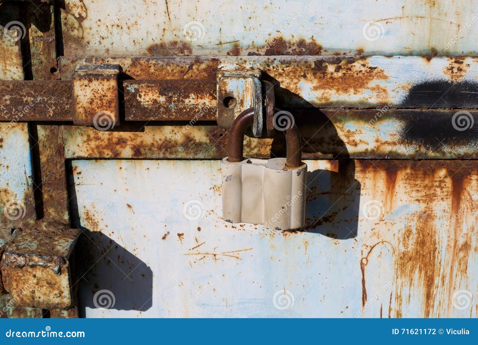 Big Old Rusty Open Padlock Close Up Stock Photo - Image of access ...
