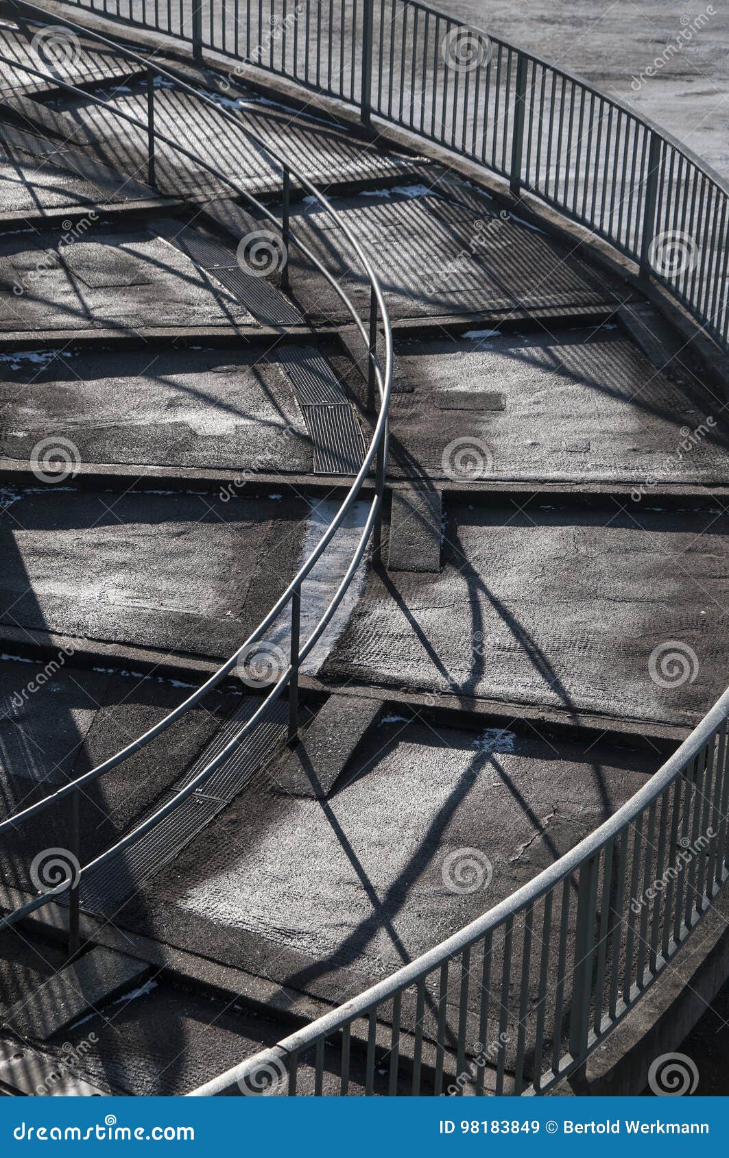 Stairway on a cold day stock image. Image of concrete - 98183849