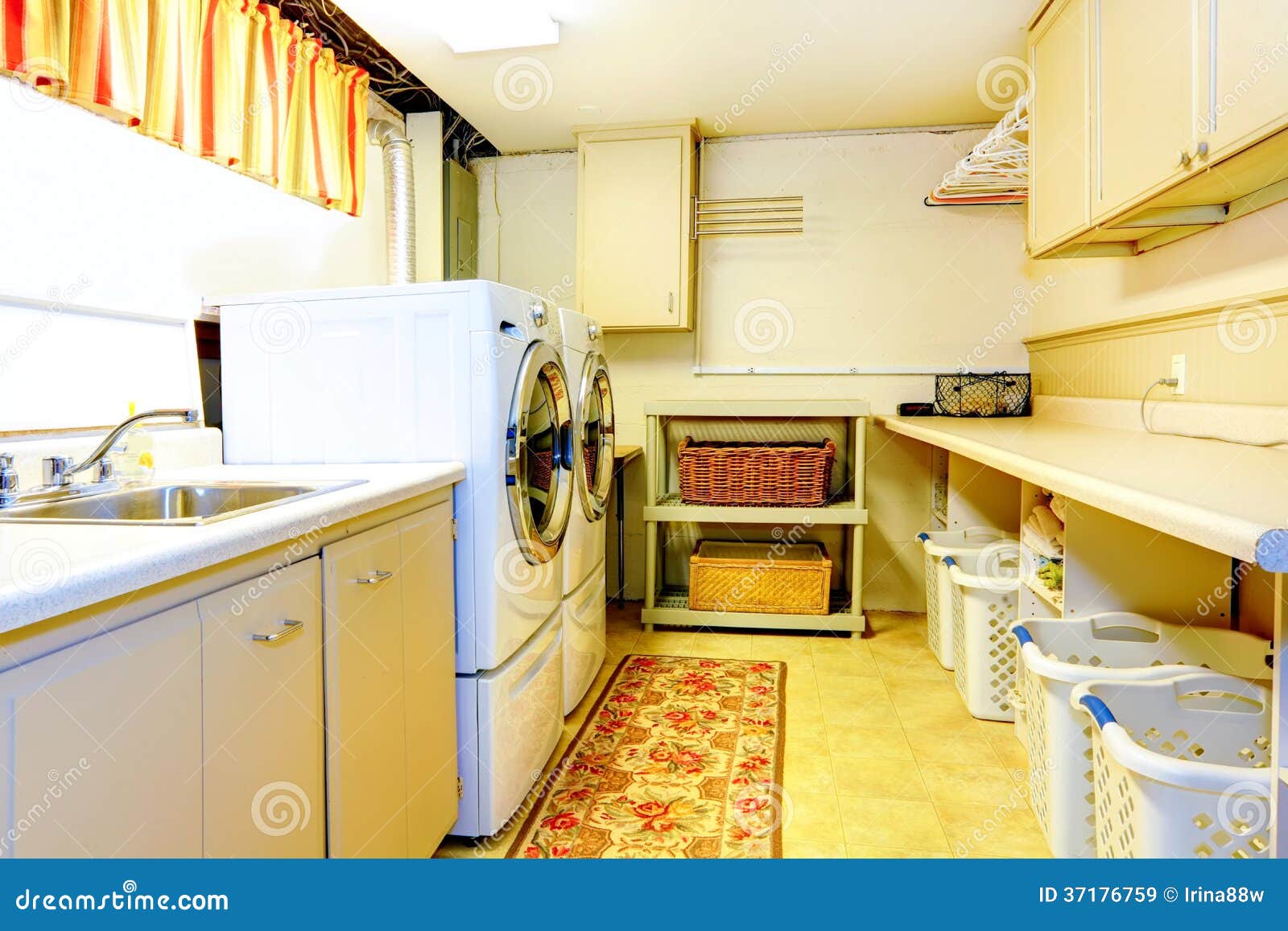 Big old style laundry room stock image. Image of project - 37176759