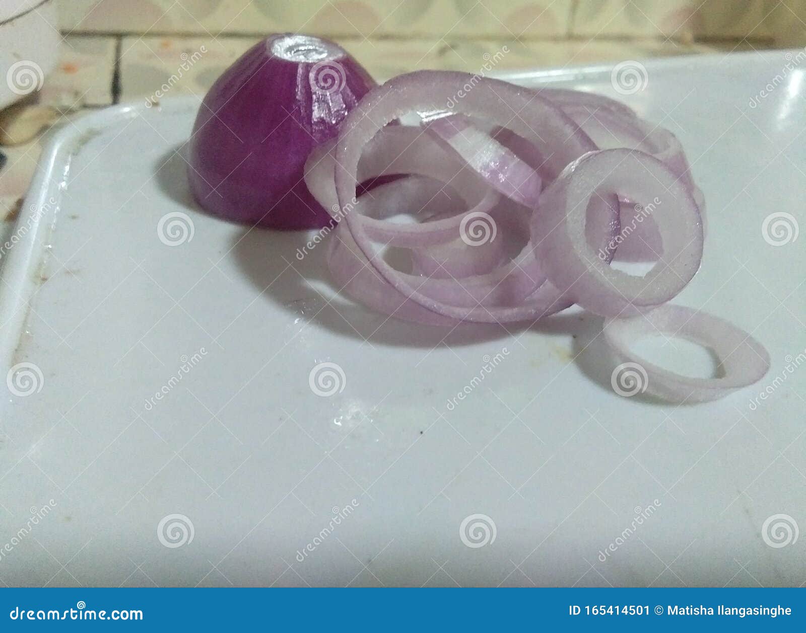 Big Onions Half and Onions Ring Stock Image - Image of onions, ring ...