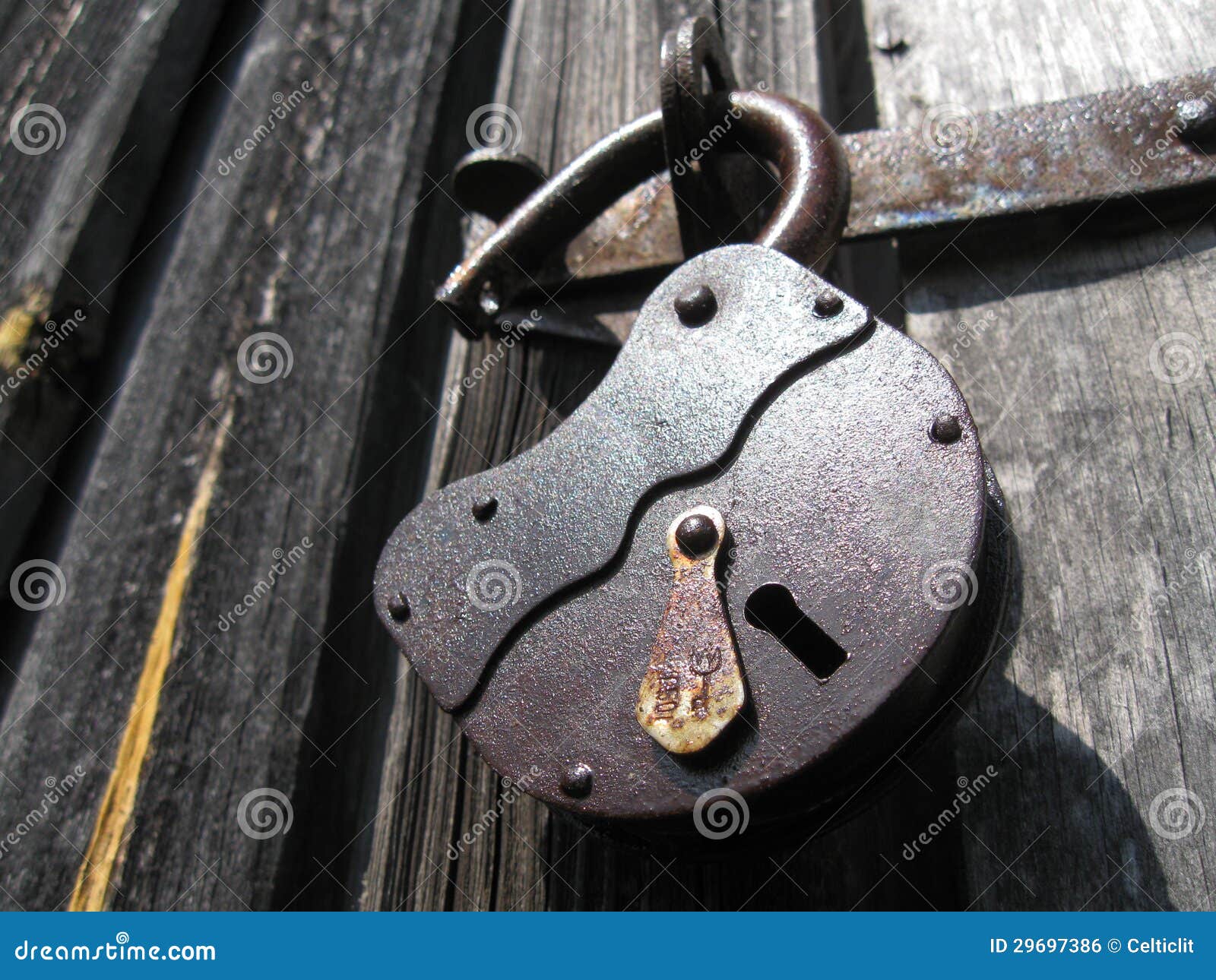 Big open padlock stock photo. Image of storage, shield - 29697386