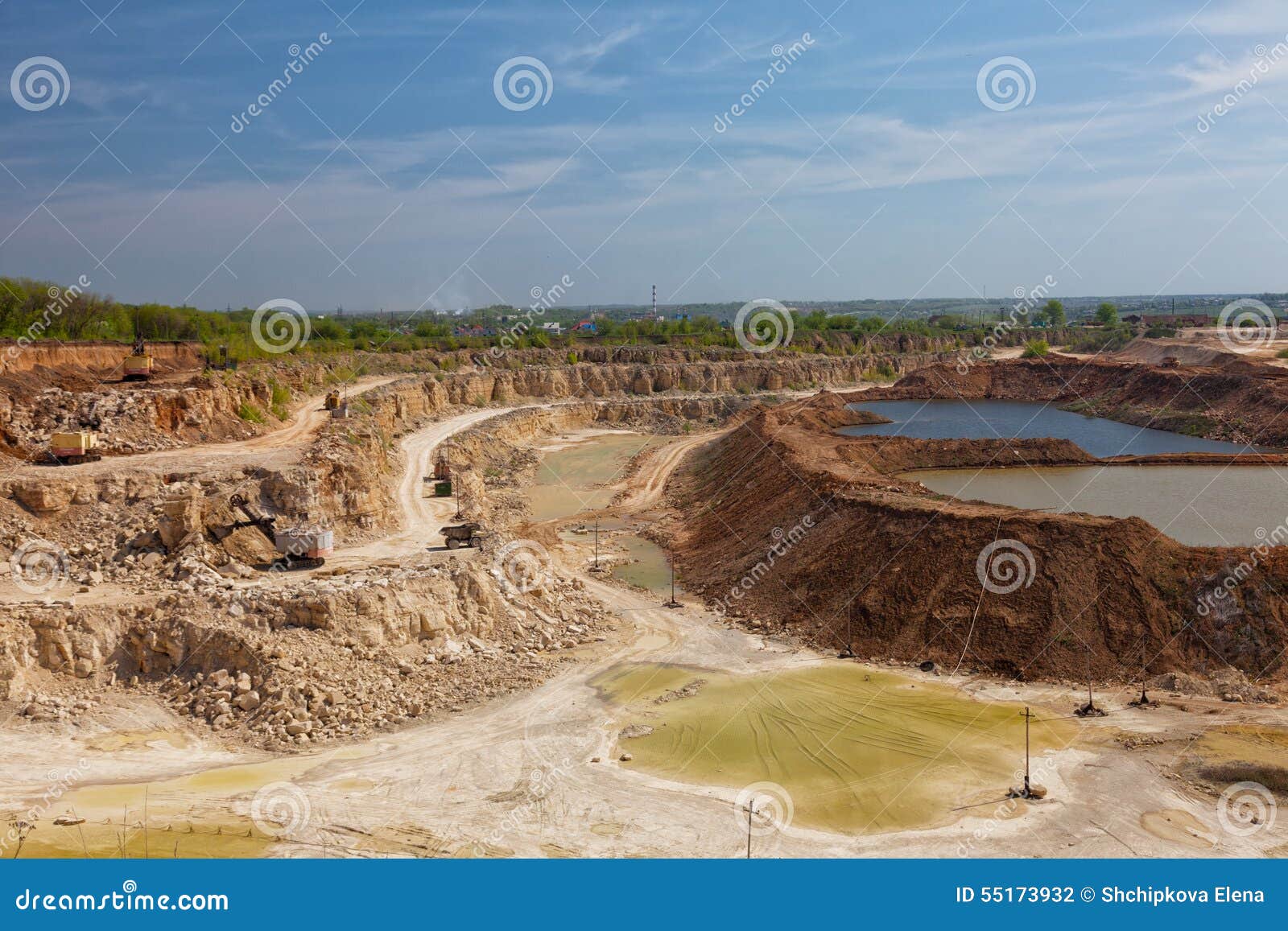 Big open pit stock photo. Image of coal, land, open, geology - 55173932